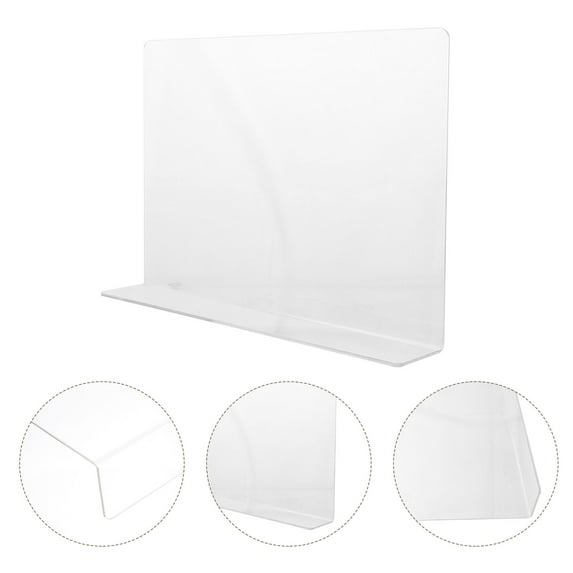FOLOYORI 1Set Kitchen Sink Splash Guard Transparent Acrylic Rectangular ...