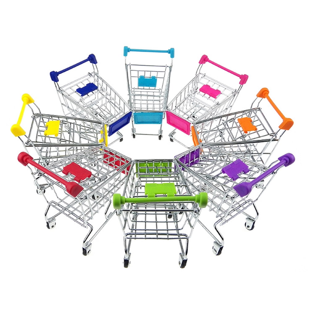 FOLOYORI 1Set Mini Shopping Carts for Children Pretend Play Cart ...