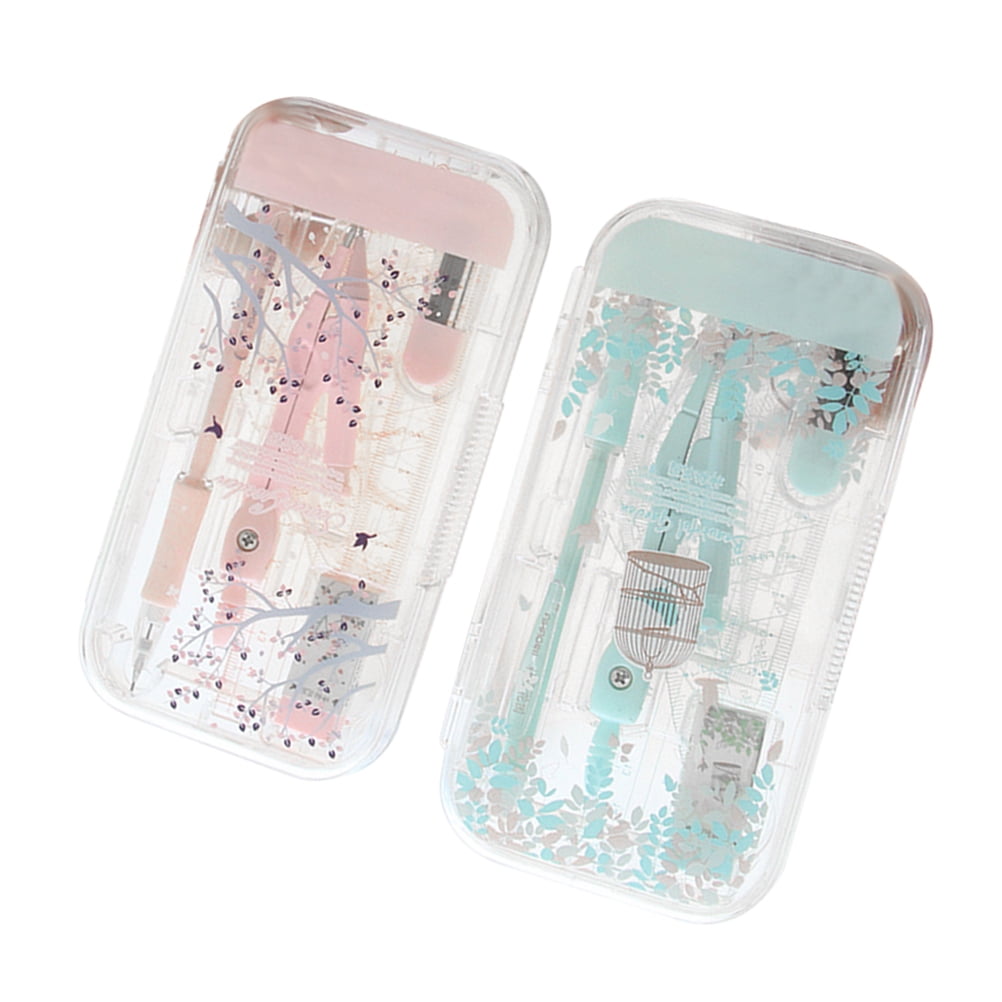 FOLOYORI 2 Sets Math Compass Assorted Color Plastic for Drafting ...