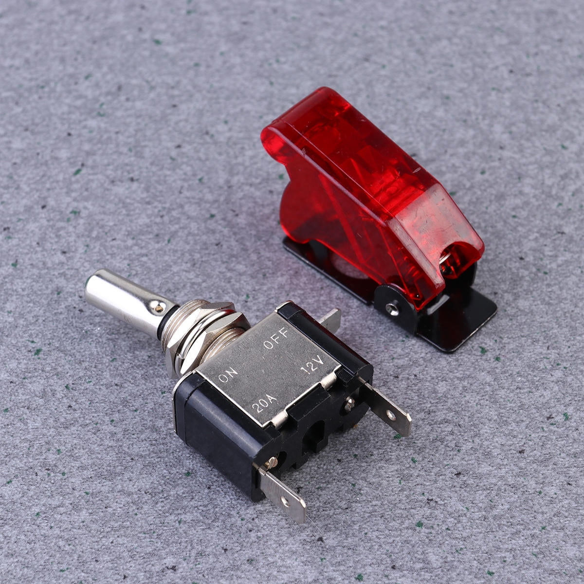 FOLOYORI 2Set Asw-07d Red Steel Toggle Switch Foglamp On-off Button for ...