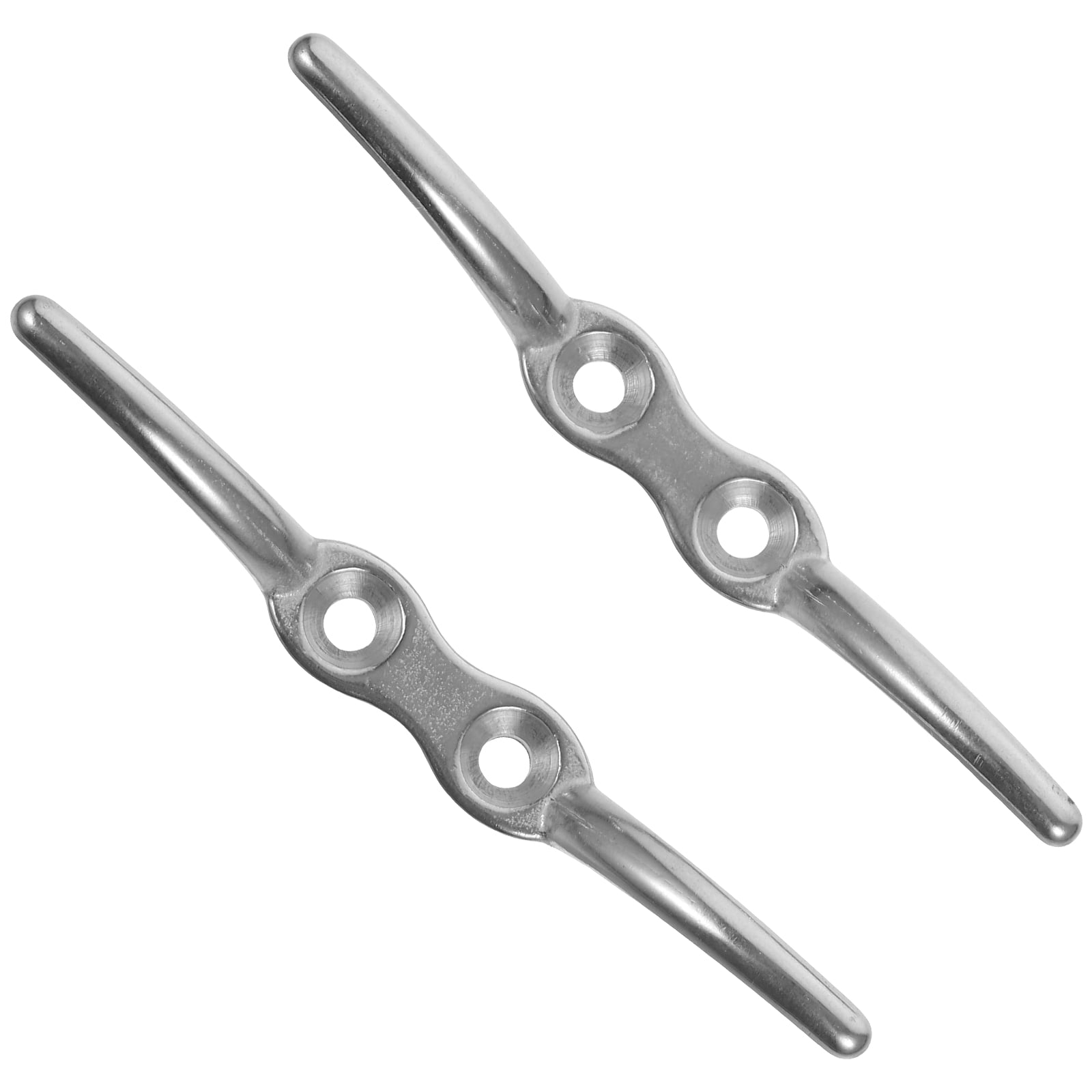 FOLOYORI 2Set Stainless Rope Cleats for Boats in Silver 4 Inch for ...