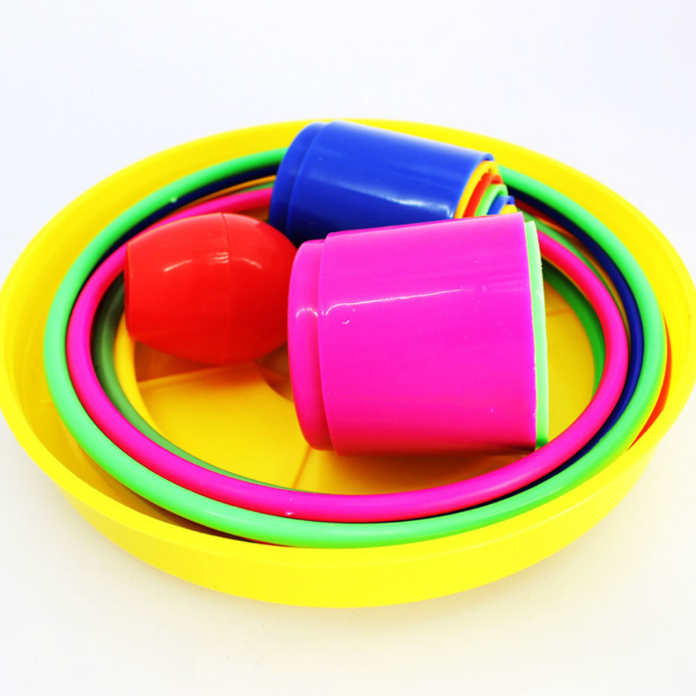 FOLOYORI 2Sets Multi-Color Plastic Ring Toss Game for Kids Indoor Play ...