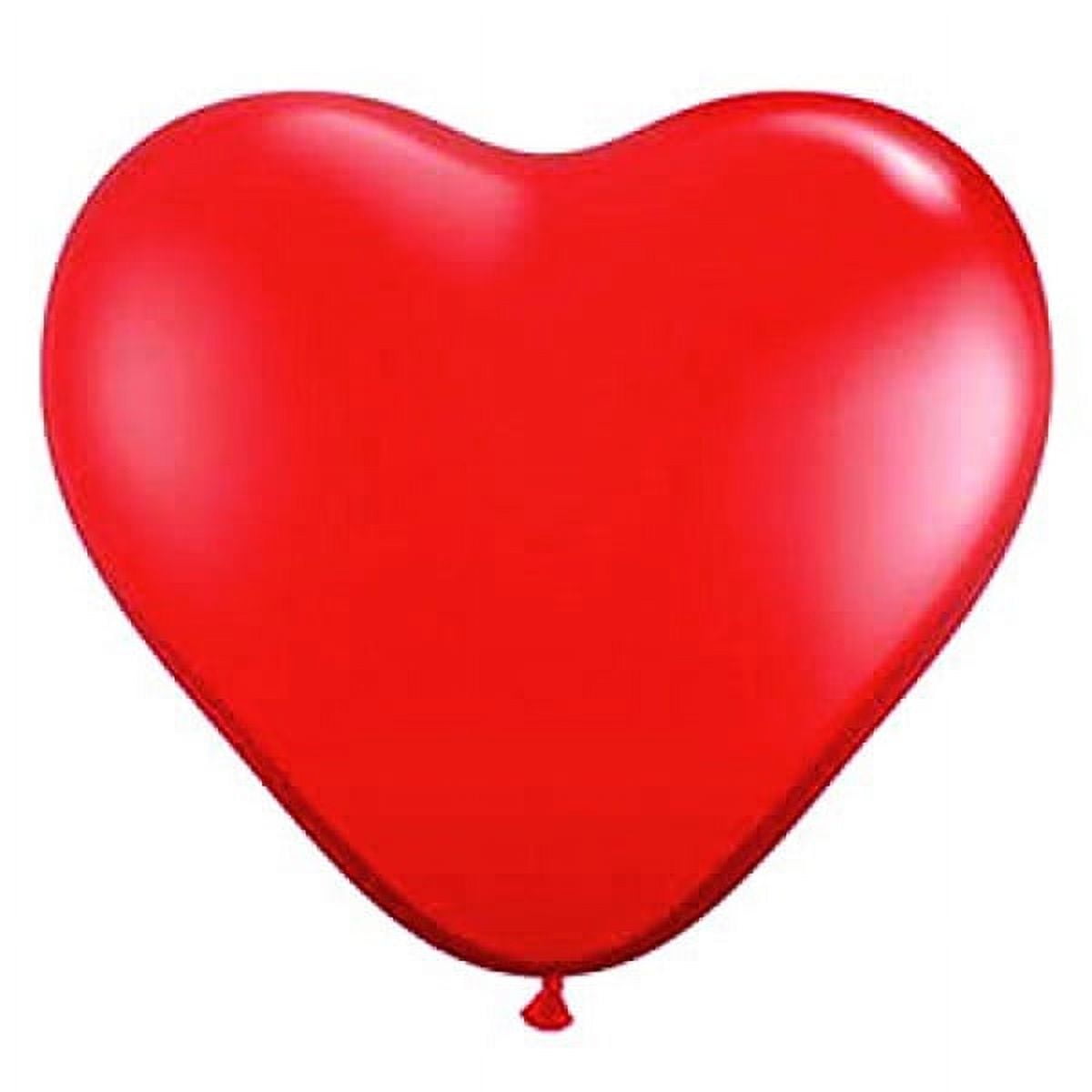 FOLOYORI 50Pcs Heart Shaped Red Balloons For Birthday Party Decoration ...