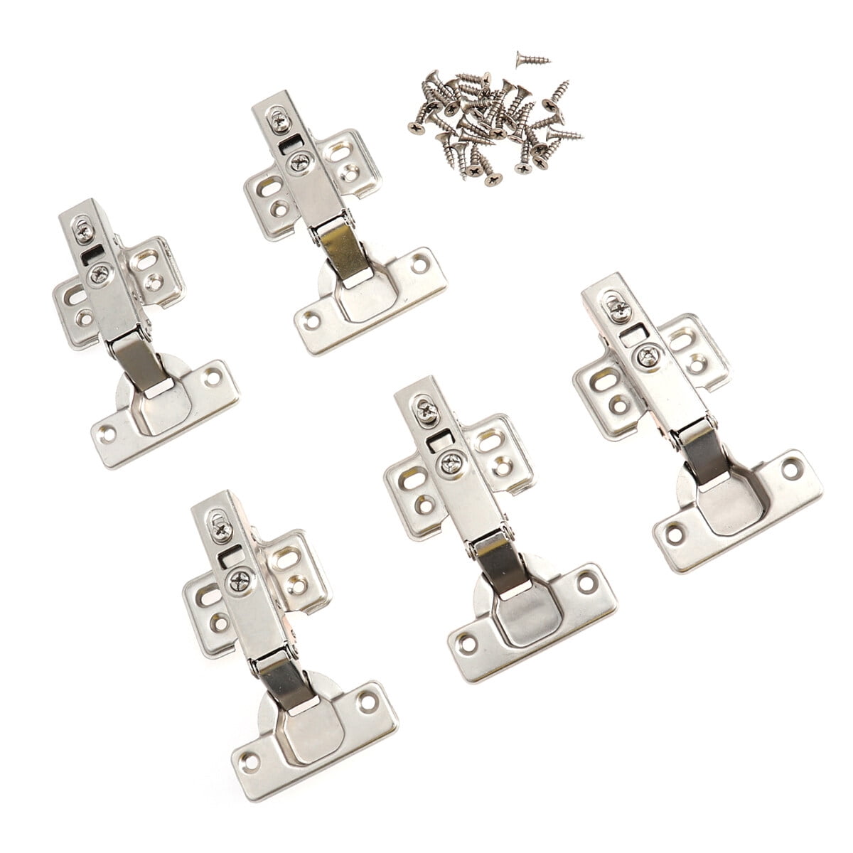FOLOYORI 5Pack Buffering Full Overlay Soft Close Hinge for Furniture ...