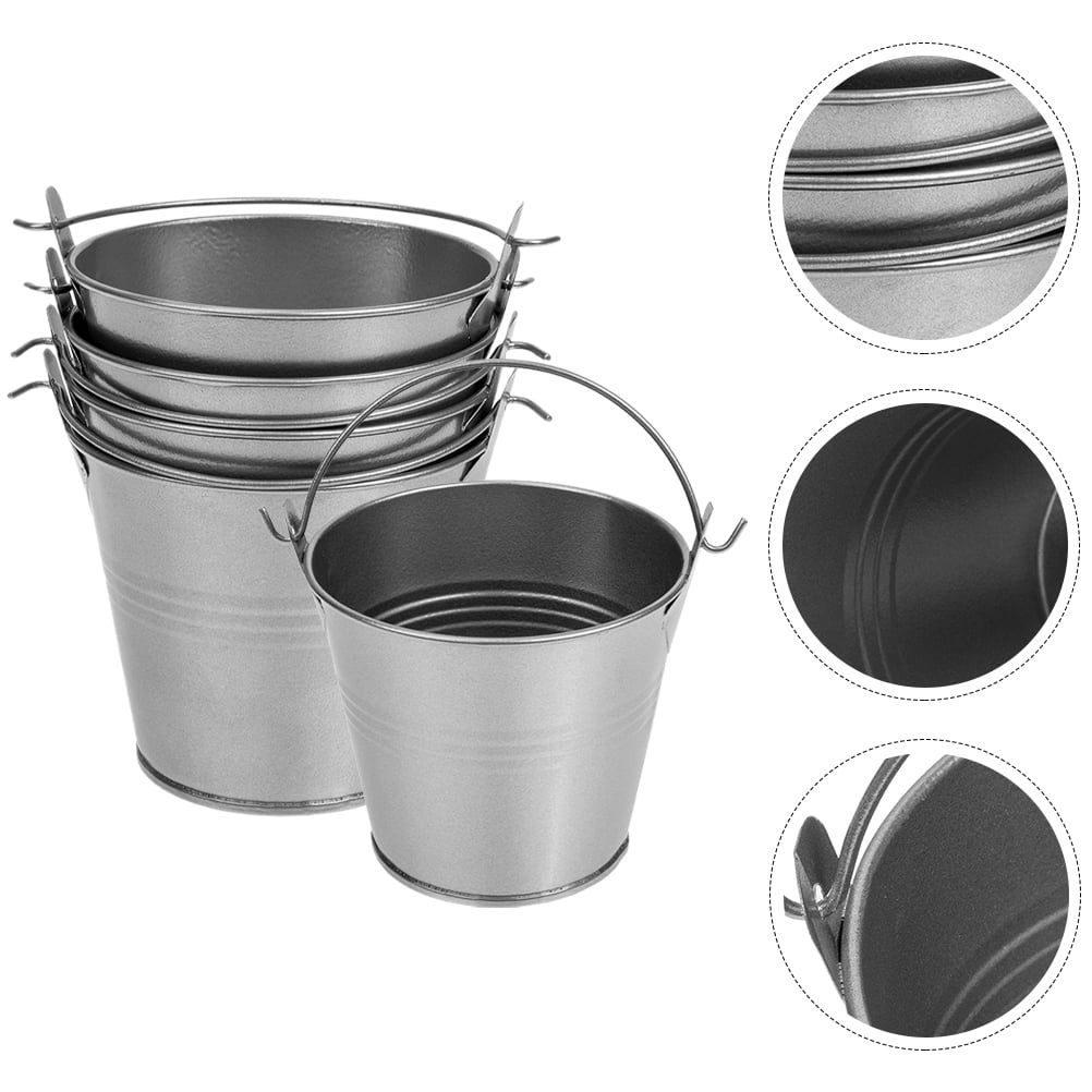FOLOYORI 5Pack Metal Bucket Planter for Living Room Storage and ...
