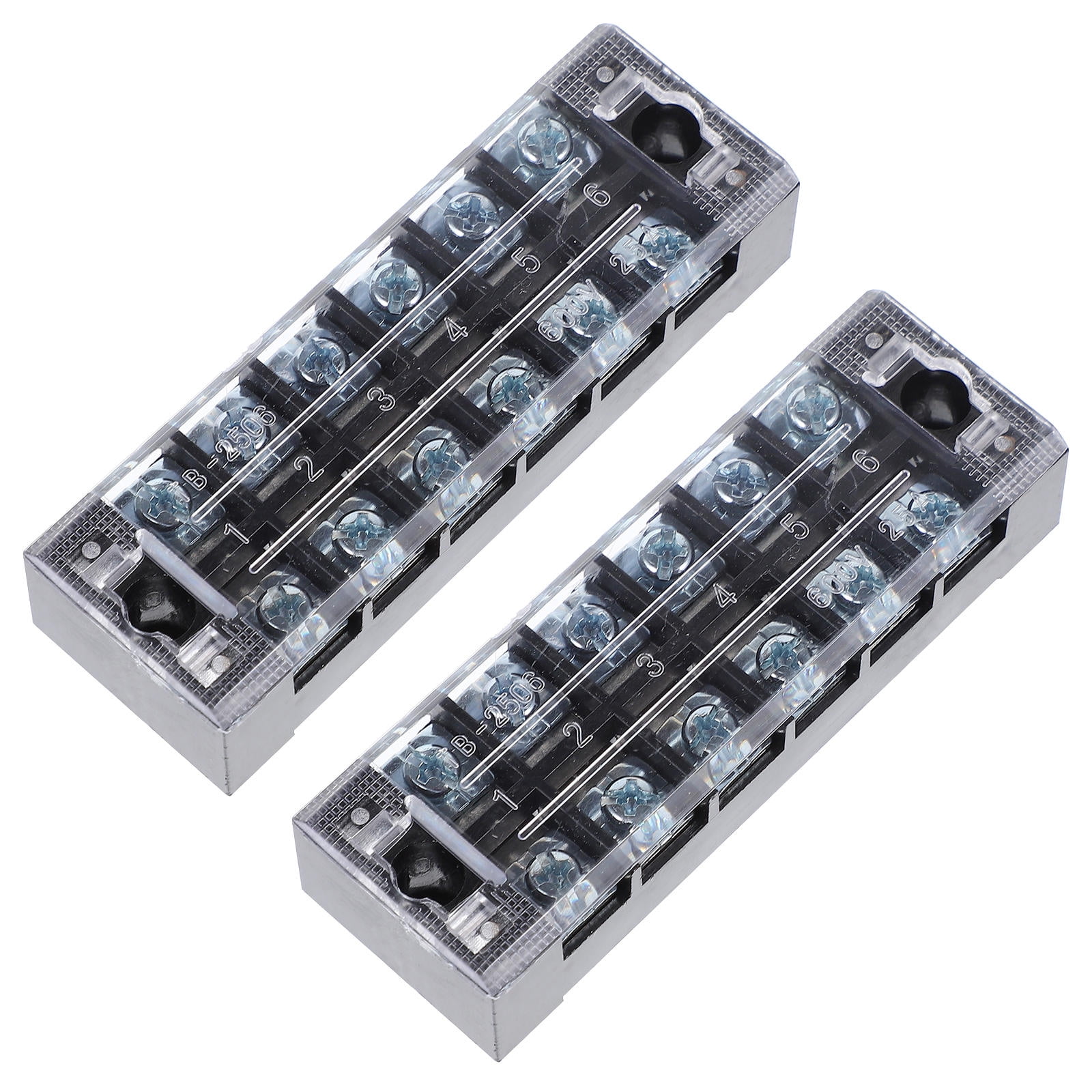 FOLOYORI 5Pcs Terminal Block with Dual Row Screw Terminal for Automatic ...