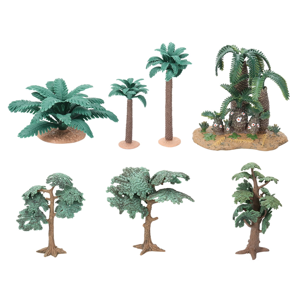 FOLOYORI 5Set Miniature Tree Simulation Scenery Model Tree Plastic ...