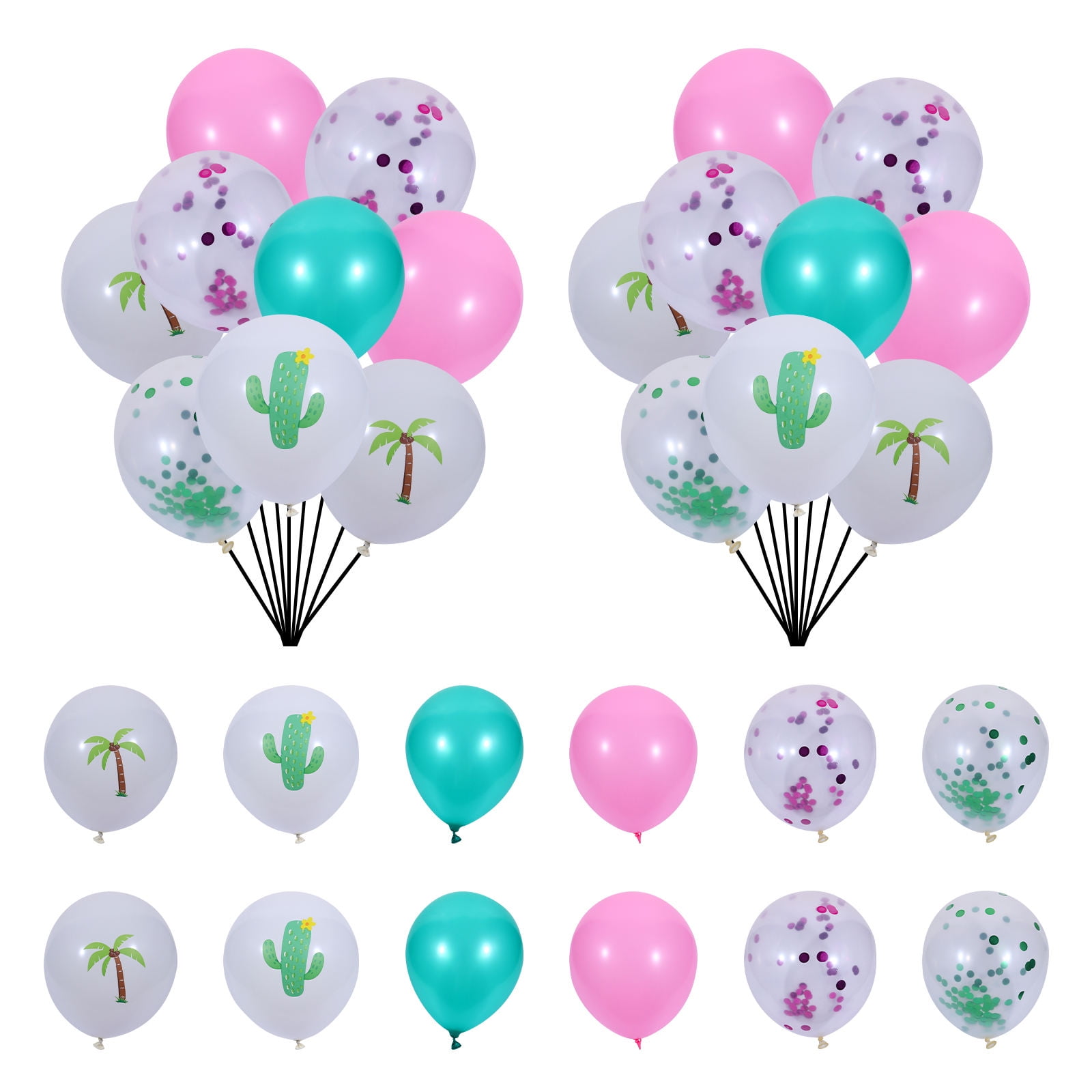 FOLOYORI 60 Pcs Assorted Color Balloon Set Reusable for Dinner Party ...