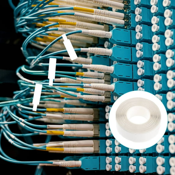 FOLOYORI 67Pcs White PVC Sticker Cable Labels for Cord Identification ...