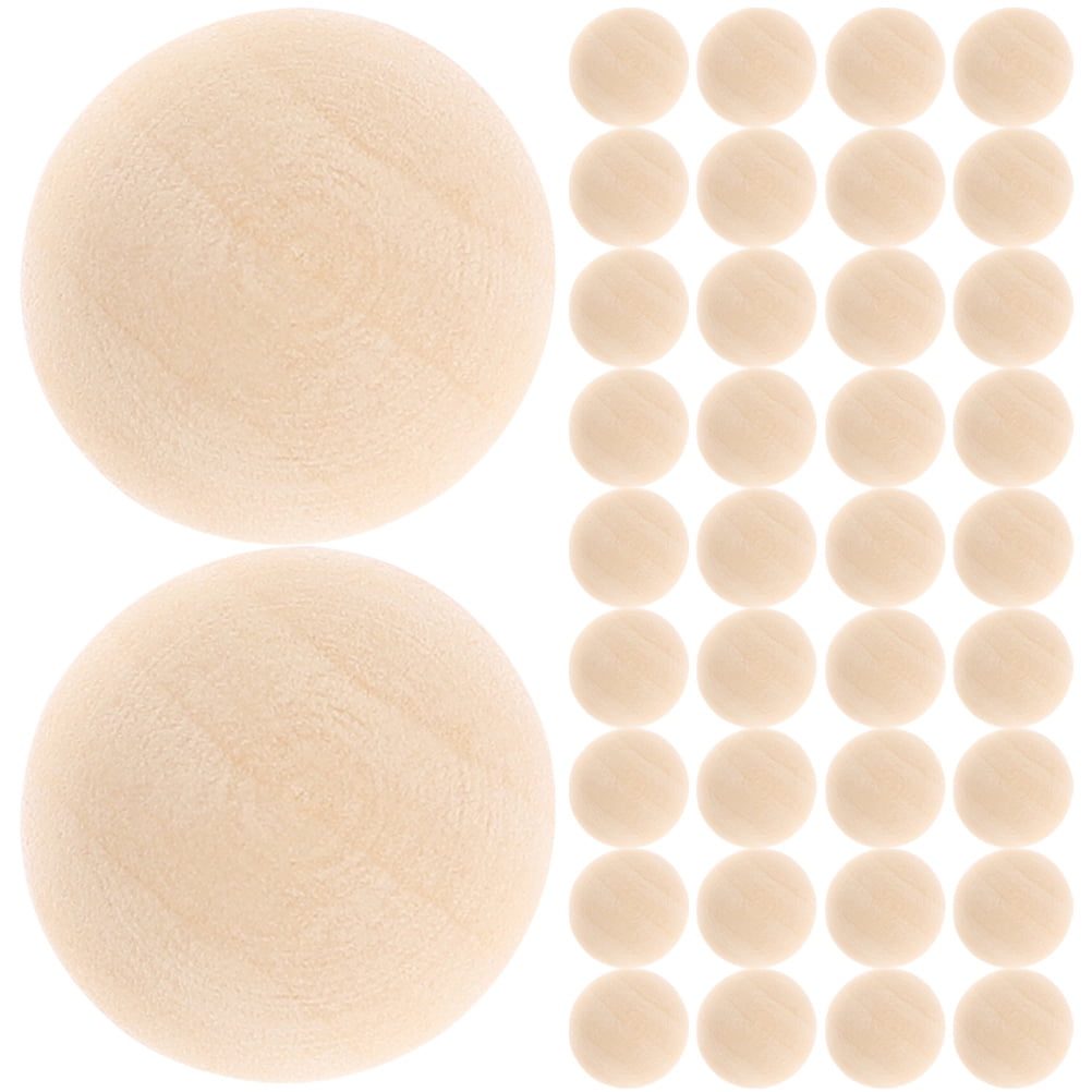 FOLOYORI Half Spherical Wood Beads for Diy Wreaths and Party Supplies ...