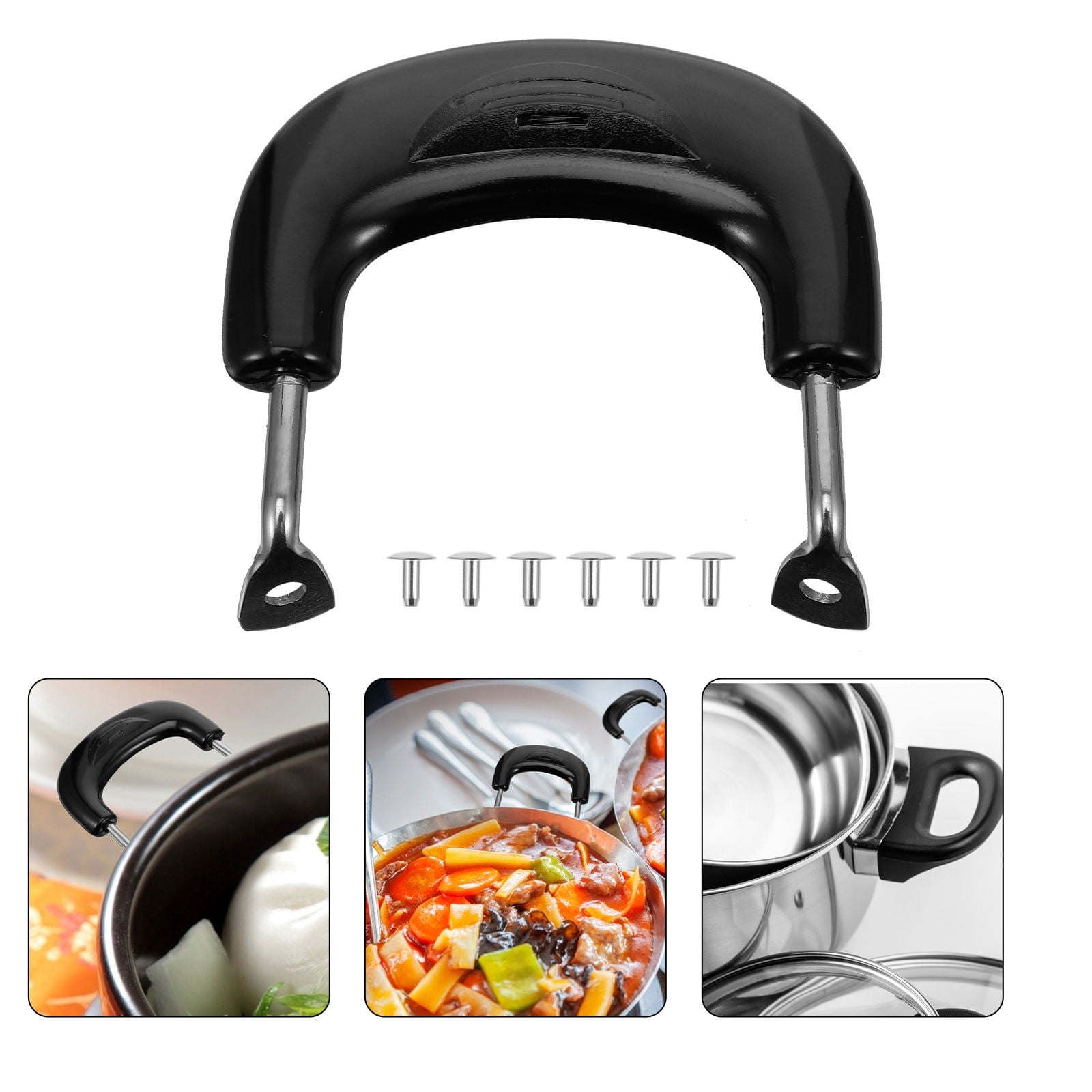 FOLOYORI 6Pcs Pot Ear Handle Replacement Assorted Color Small Stainless ...