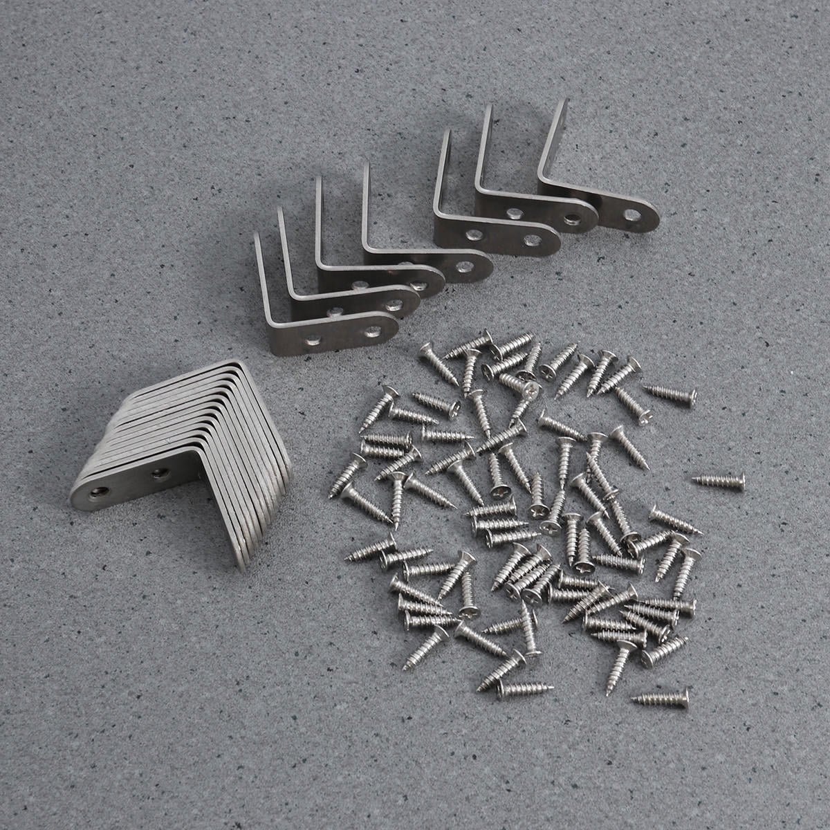 FOLOYORI 80Pcs Screws and Stainless Steel Corner Bracket for Factory ...
