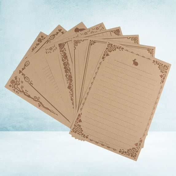 FOLOYORI 8Pcs Vintage Style Writing Paper Set for Letter Writing Note ...