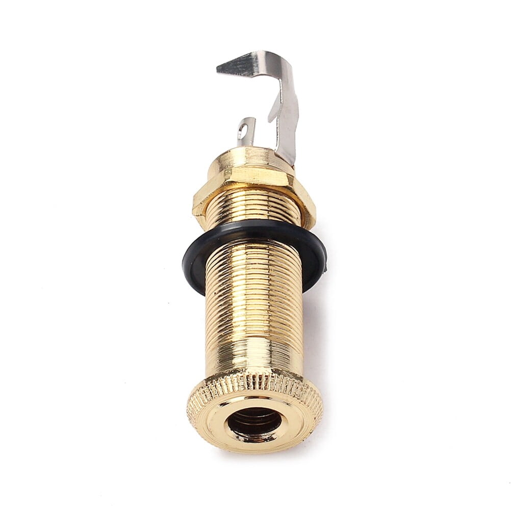FOLOYORI Cylinder Bass Guitar Jack Socket 1Set for Output Input on ...