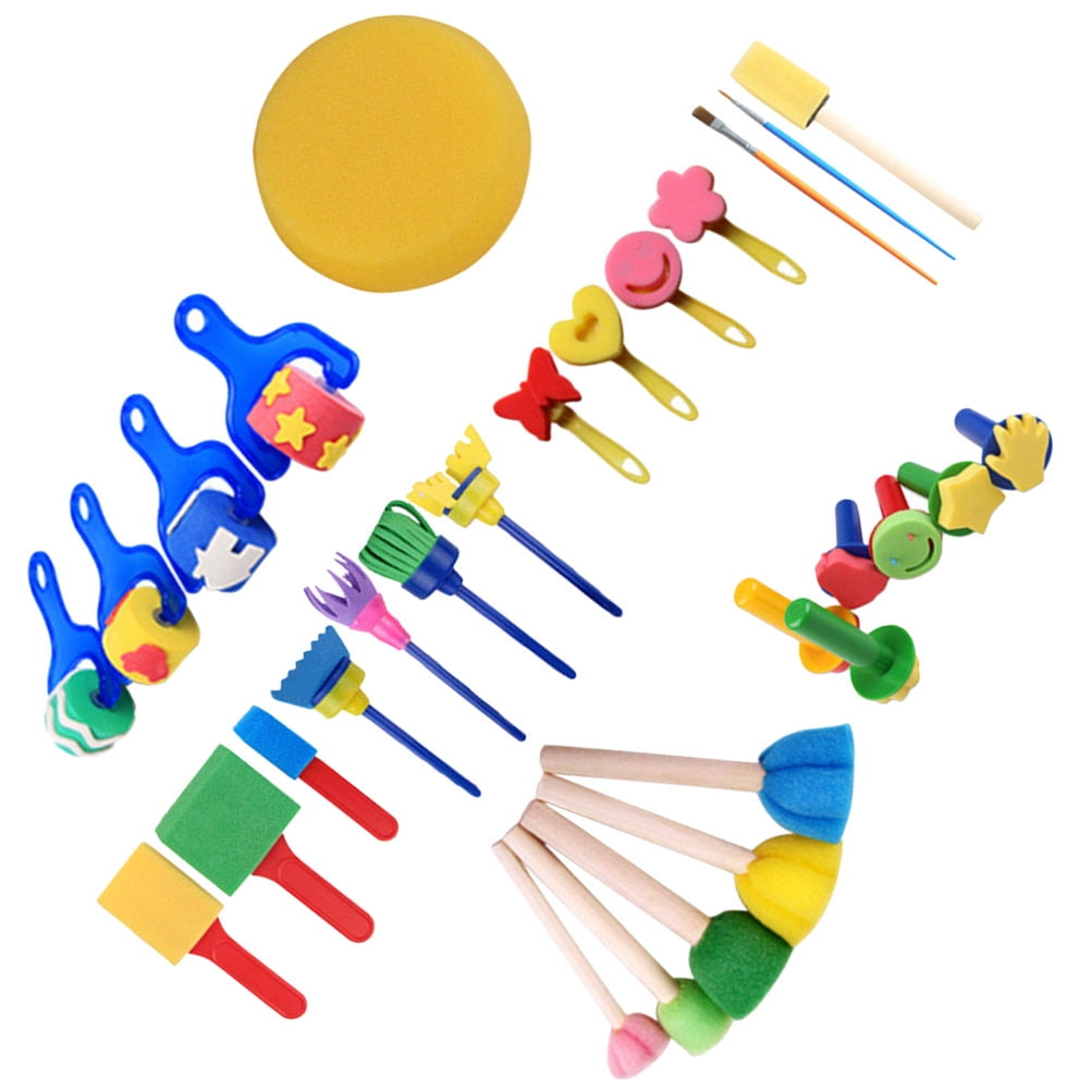 FOLOYORI DIY Graffiti Craft Kids Drawing Set Assorted Color Plastic ...