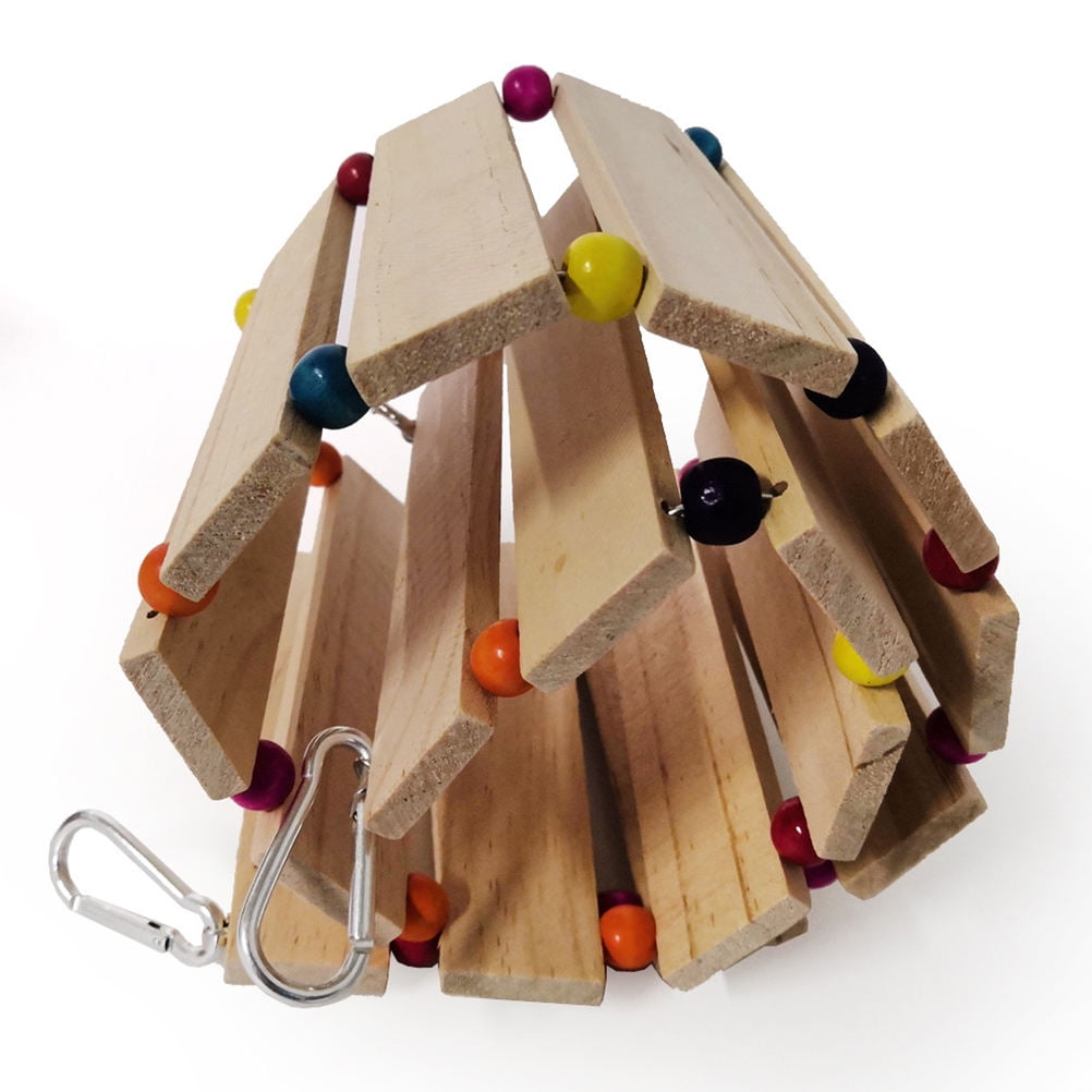 FOLOYORI Hanging Swing For Parrots Bird Ladder Perch For Climbing ...