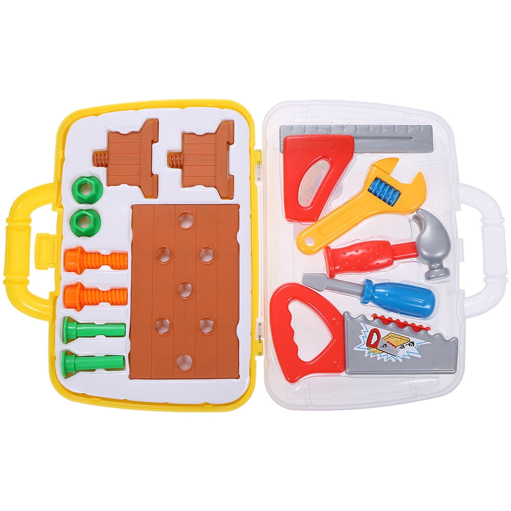 FOLOYORI Kid Tool Set Plastic Pretend Play Construction Tools 1Set For ...