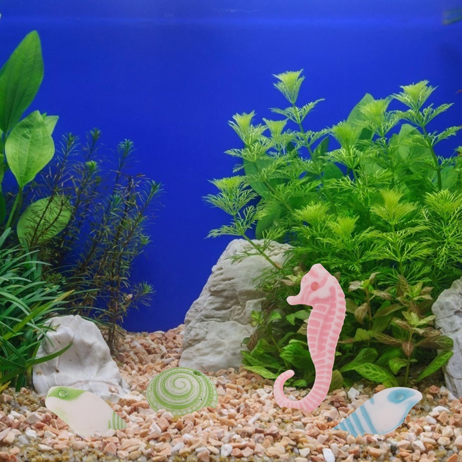 FOLOYORI Mini Resin Animals Variety Pack 100Pcs Sea Horse Seashell Home ...