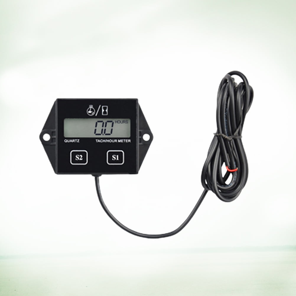 FOLOYORI Motorcycle LCD Display Spark Plugs Tach Hour Meter 1Set for ...