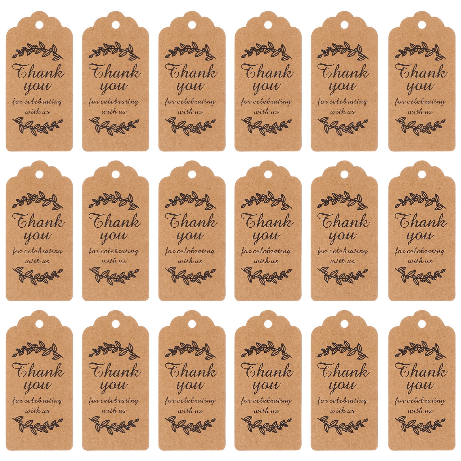 FOLOYORI Paper present Tags 100Pcs Multi Color Rectangular for Wedding ...