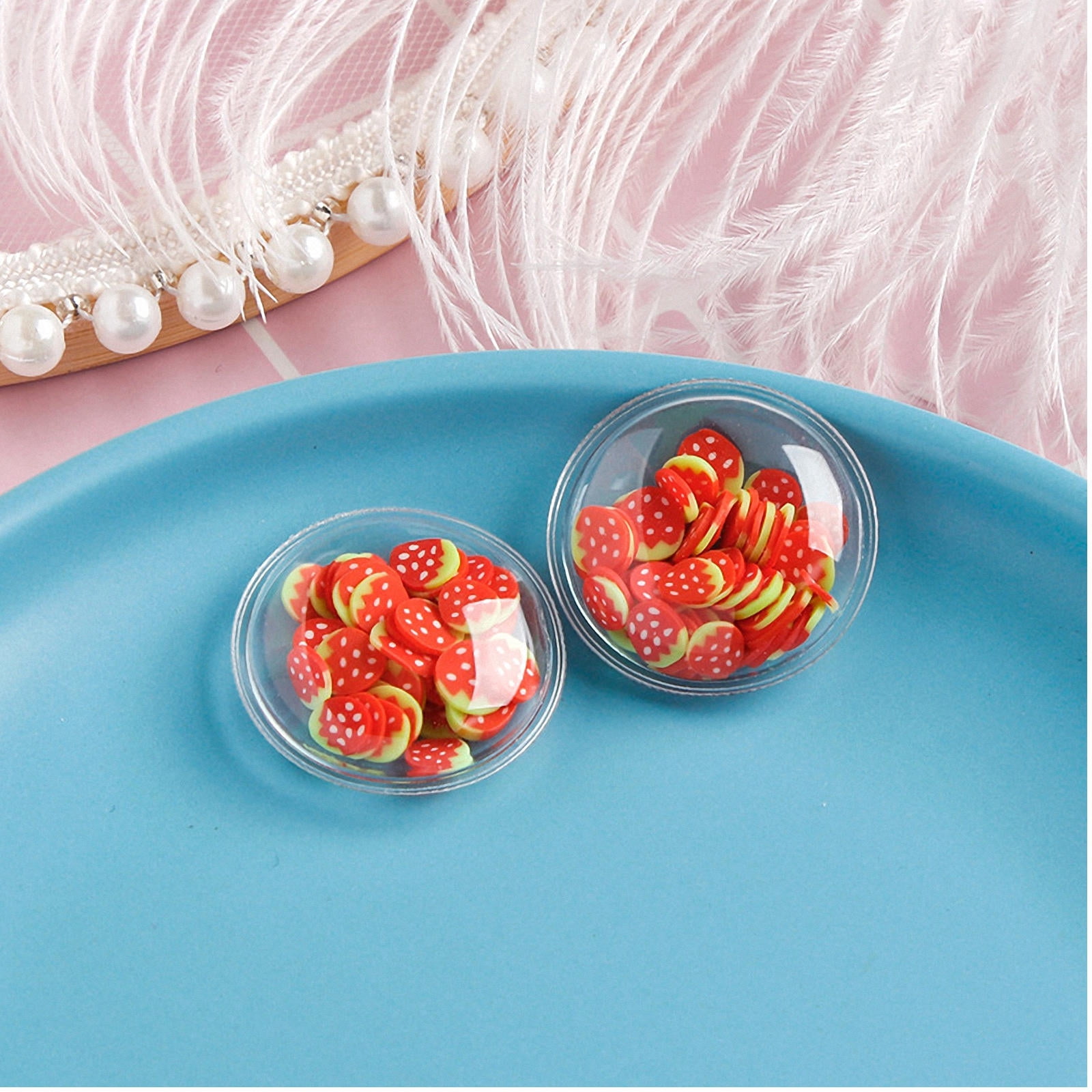 FOLOYORI Quicksand Shaker Sequin Hair Clips 20Pack Assorted Color Round ...