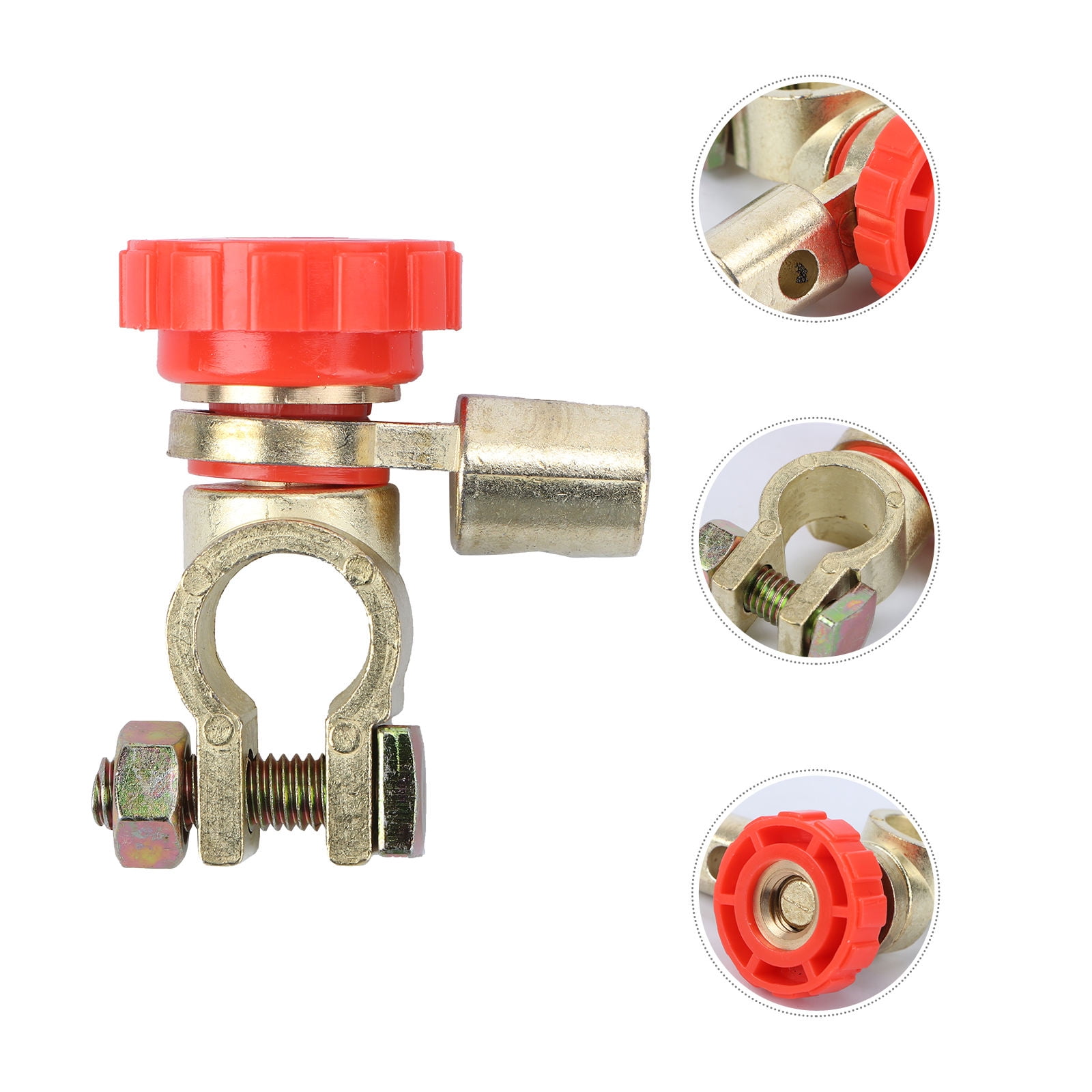 FOLOYORI Power Disconnect Car Battery Disconnect Switch Red 1Pack Alloy ...