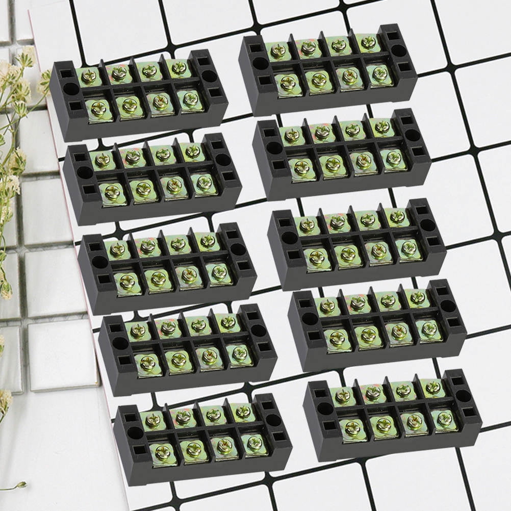 FOLOYORI Wire Terminal Blocks Assorted Color 10Pcs 3.4x1.5x0.9In ...