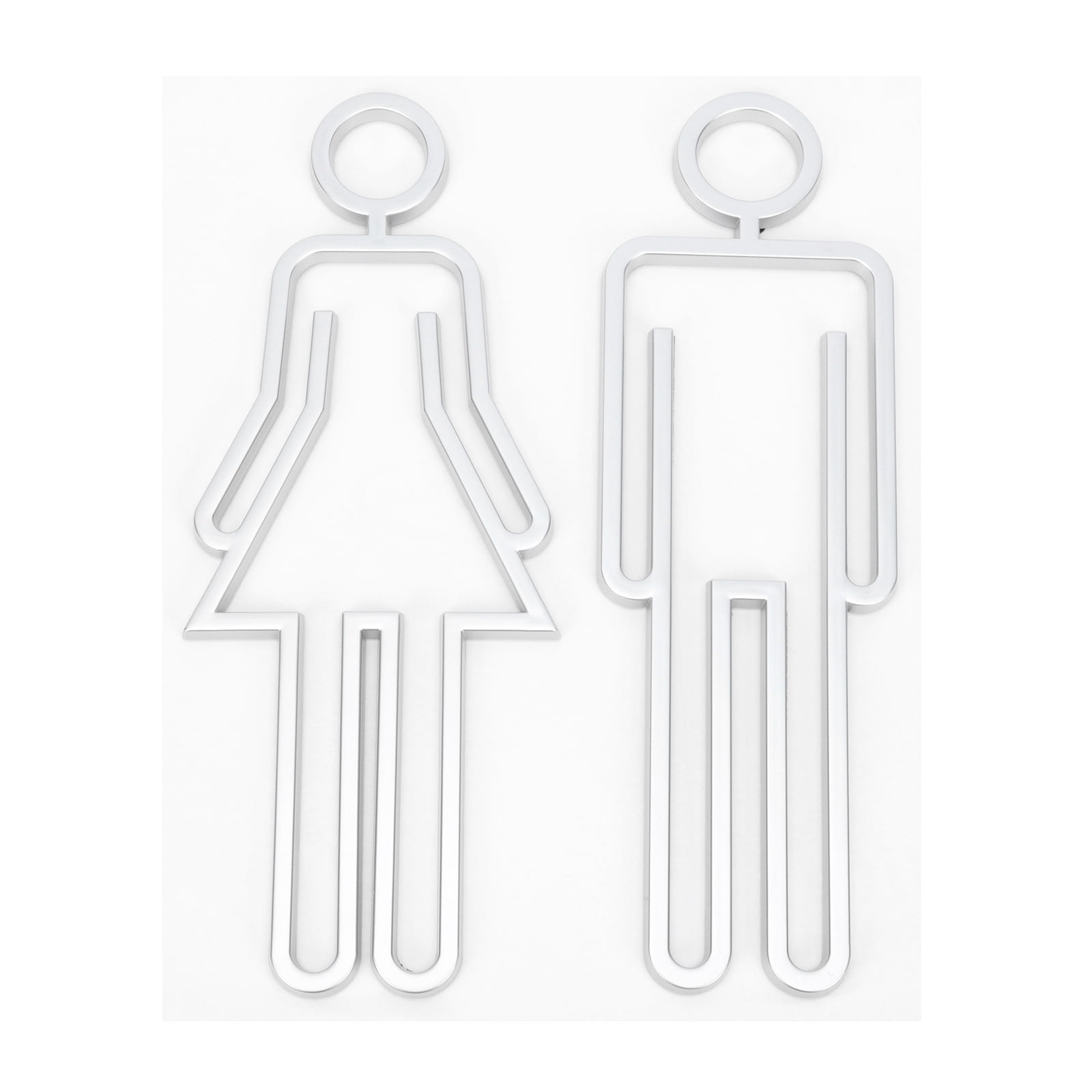 FOLOYORI Toilet Identification Plate Restroom Symbol Commercial Toilet ...