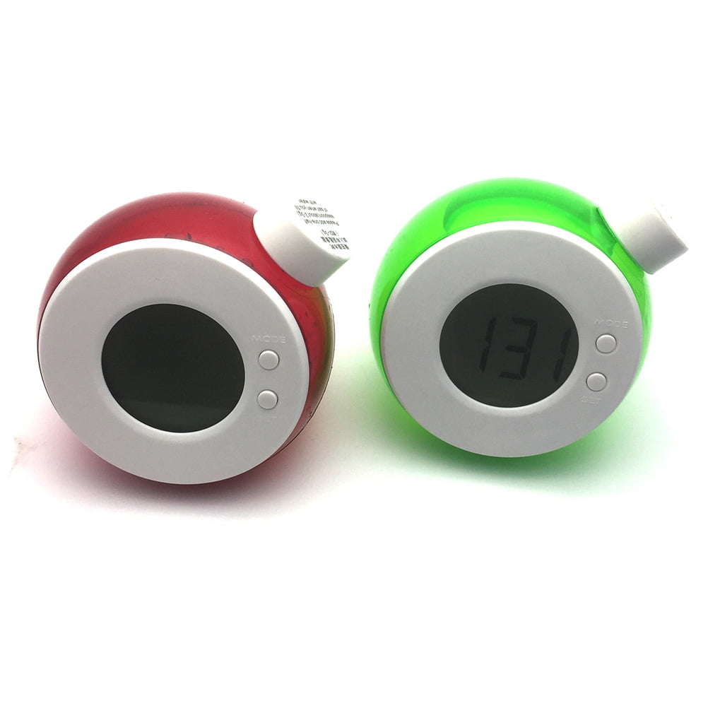 FOLOYORI Water Energy Clock 1Set Red Plastic Battery-Free Time Display ...