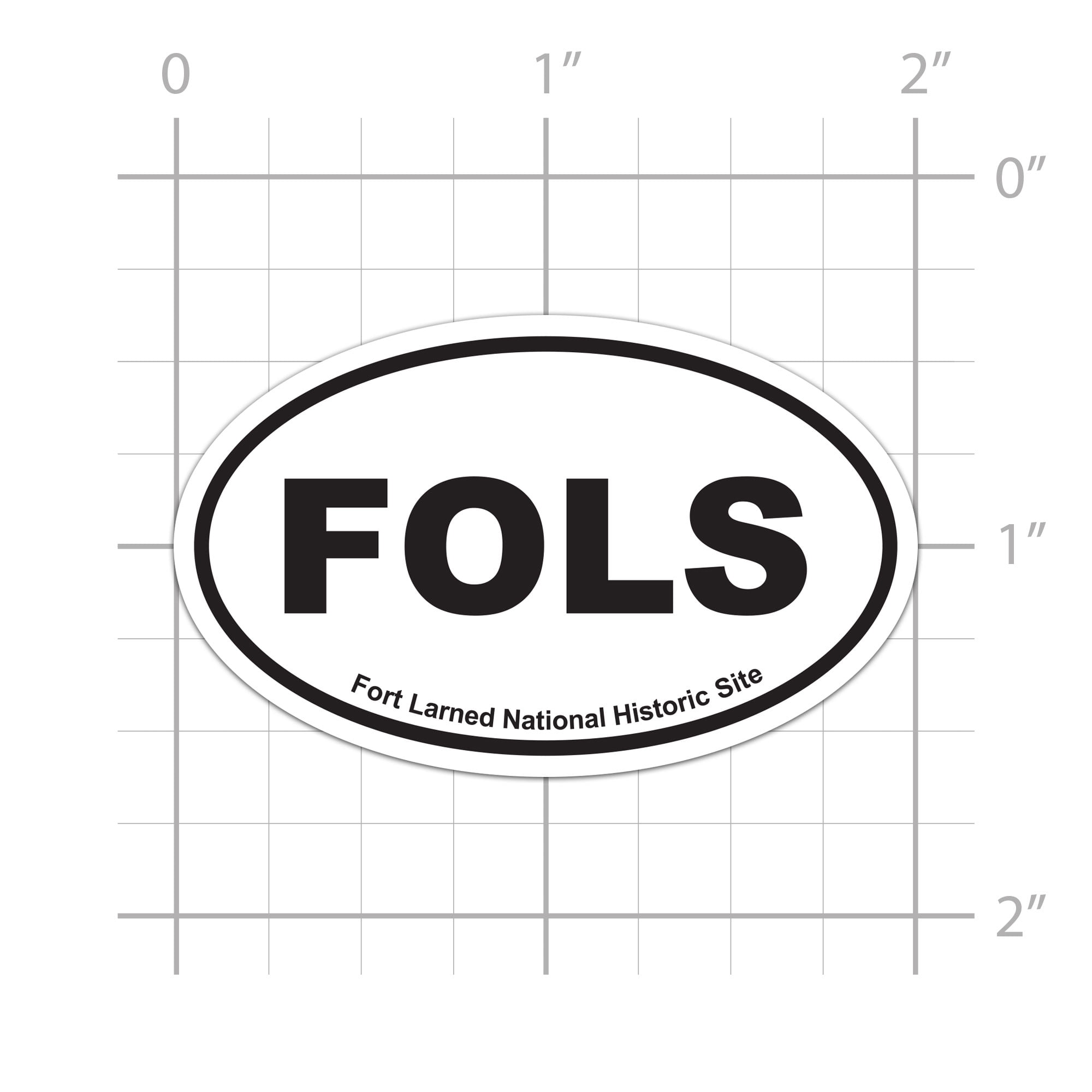 FOLS Fort Larned National Historic Site Sticker for water bottle phone ...