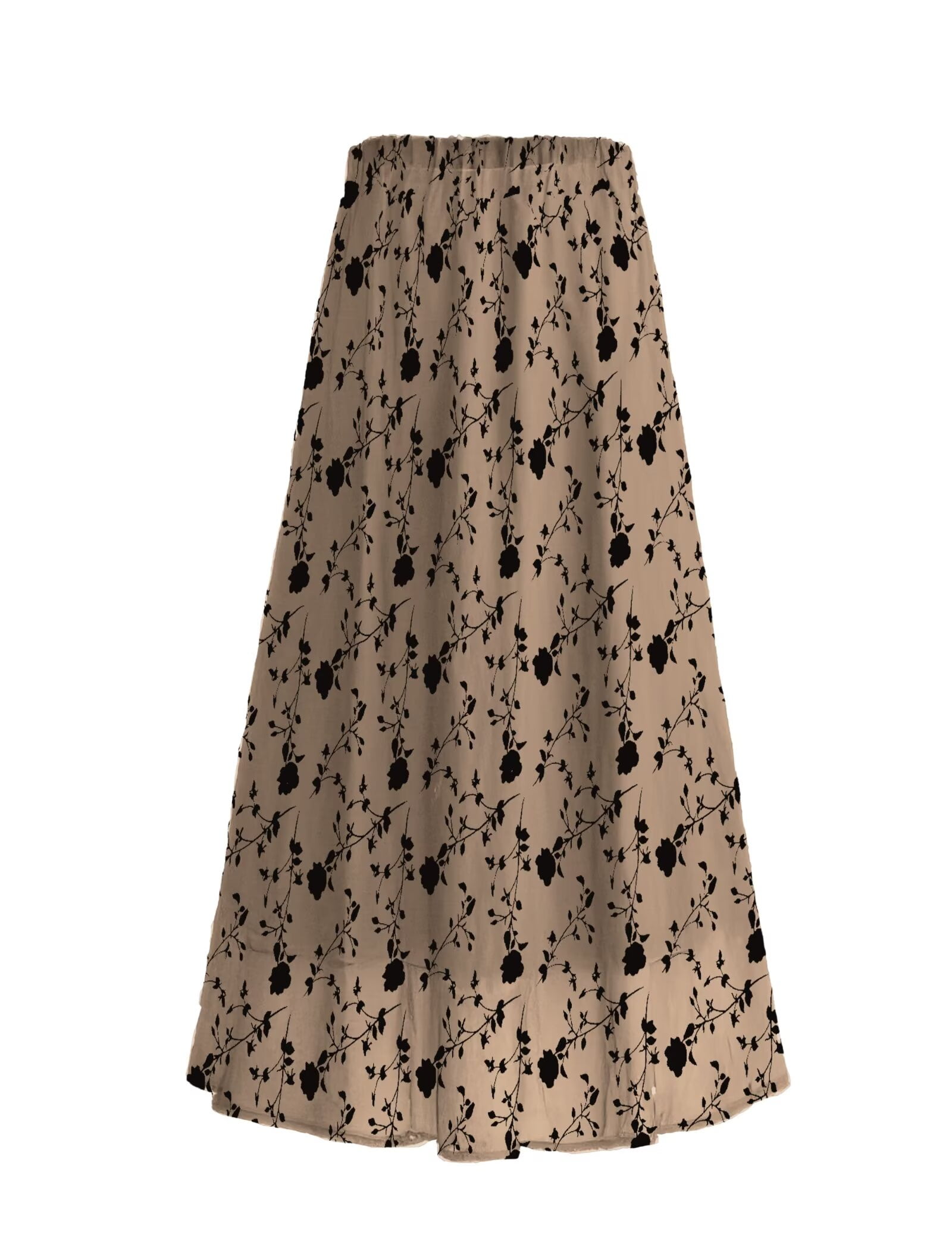 FOLUNSI Women Plus Size Double Layer Plush Mesh Long Maxi Skirt m-4xl ...