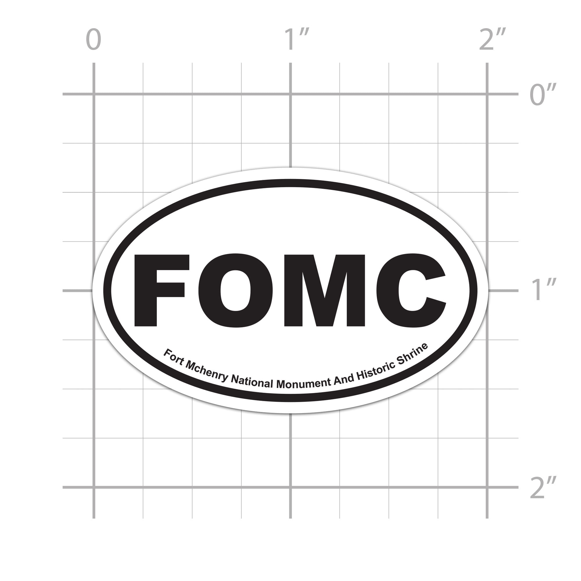 FOMC Fort Mchenry National Monument And Historic Shrine Sticker for water bottle phone tumbler ...