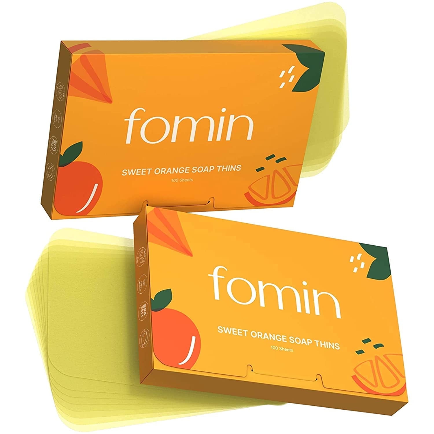FOMIN - Antibacterial Paper Soap Sheets for Hand Washing - (200 Sheets ...
