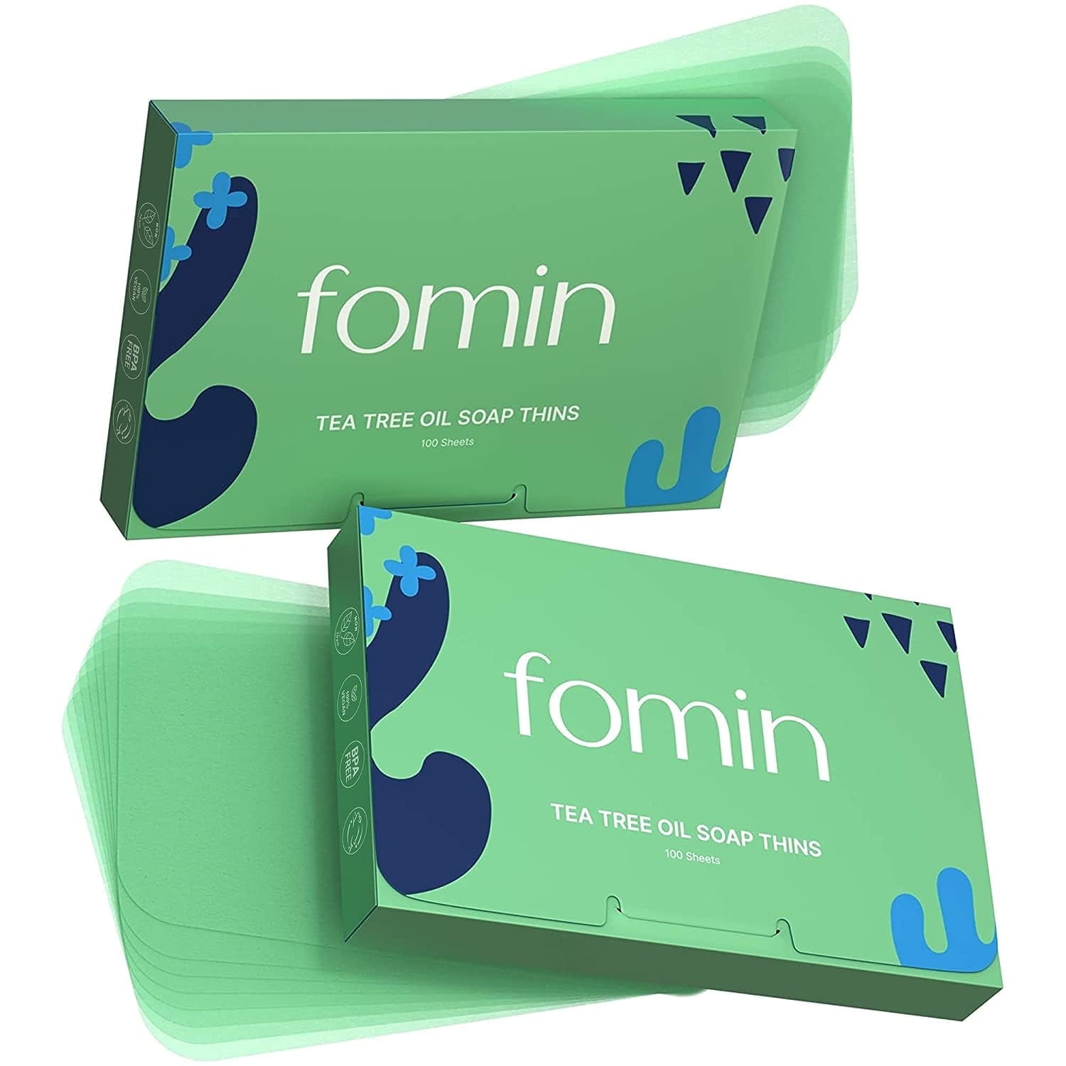 FOMIN - Antibacterial Paper Soap Sheets for Hand Washing - (200 Sheets ...