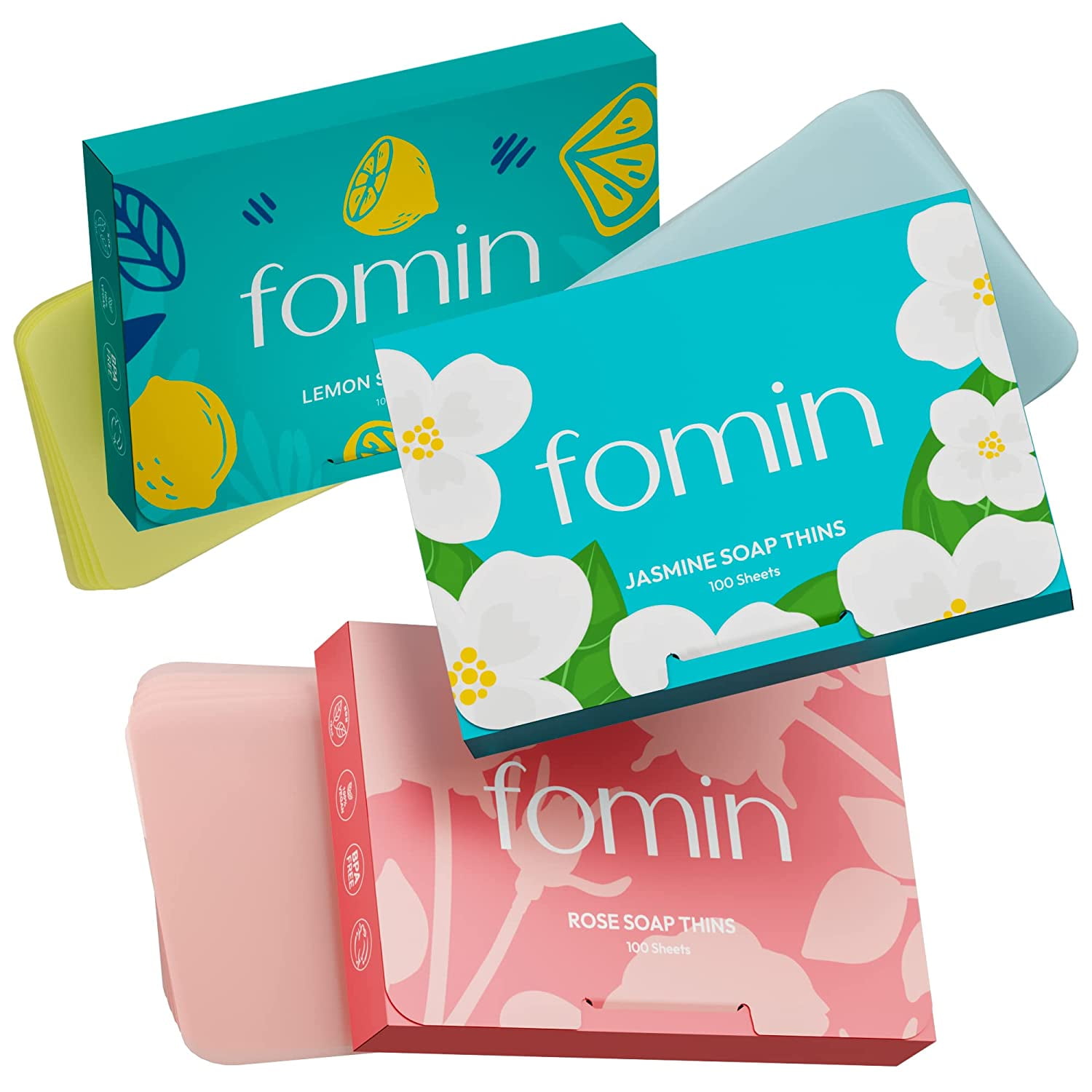 FOMIN - Antibacterial Paper Soap Sheets for Hand Washing - (300 Sheets ...