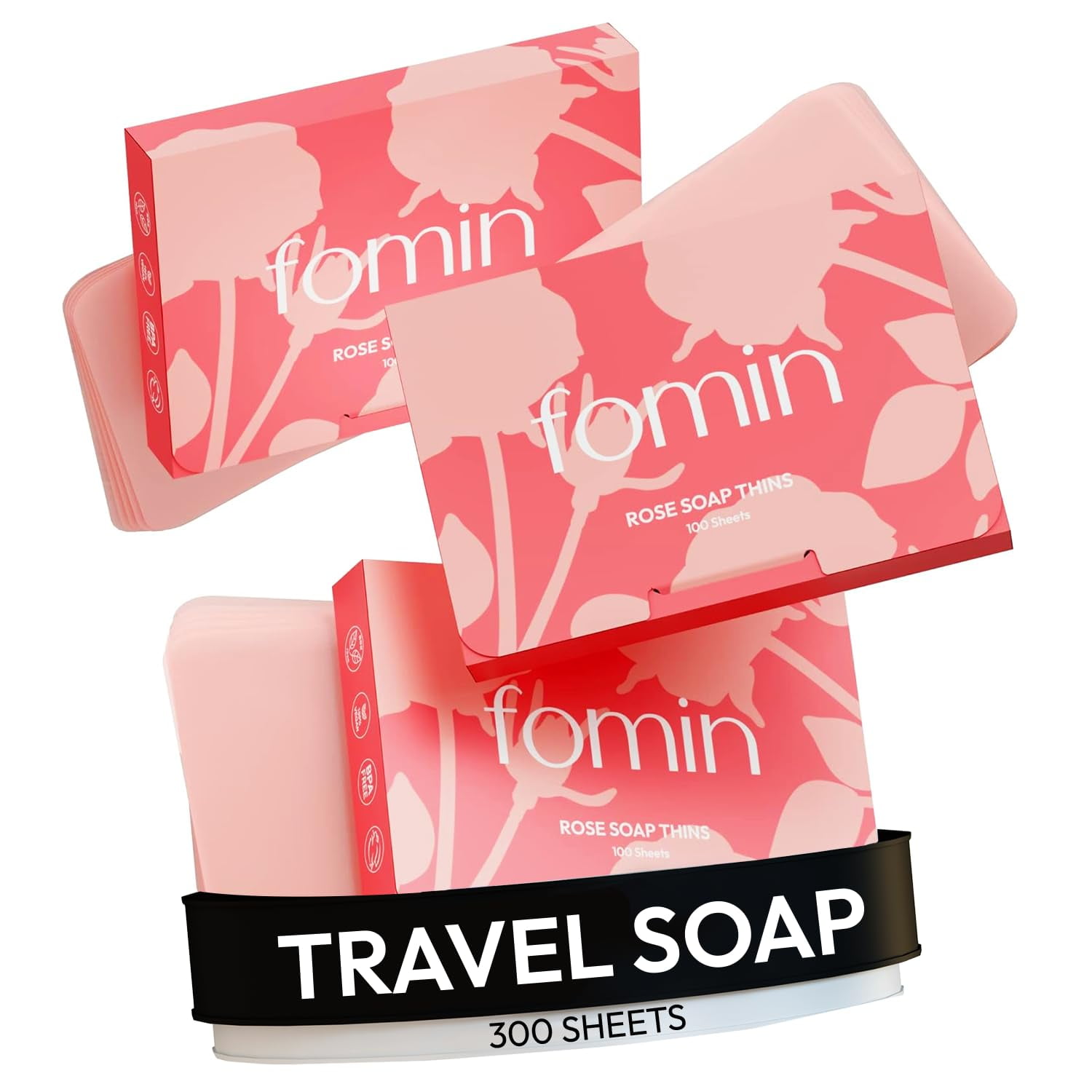 FOMIN - Antibacterial Paper Soap Sheets for Hand Washing - (300 Sheets ...