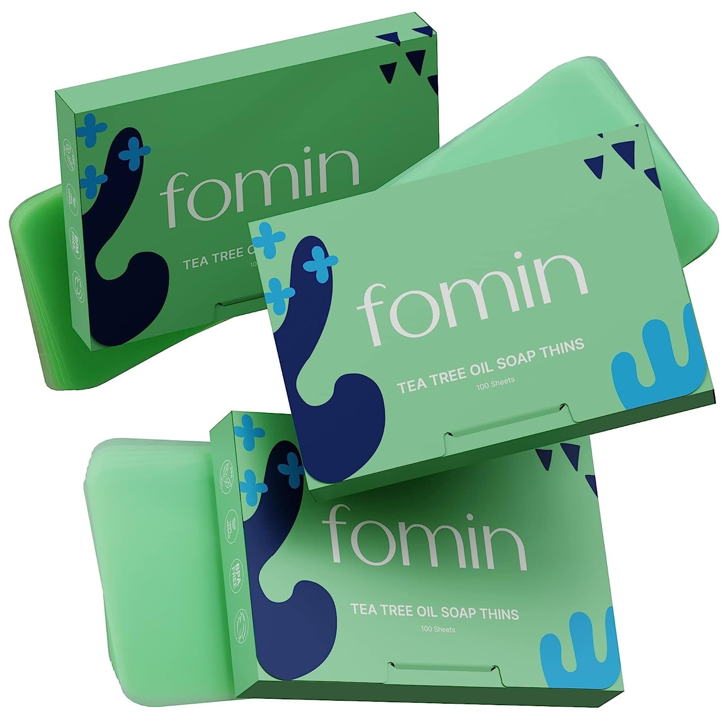 FOMIN - Antibacterial Paper Soap Sheets for Hand Washing - (300 Sheets ...