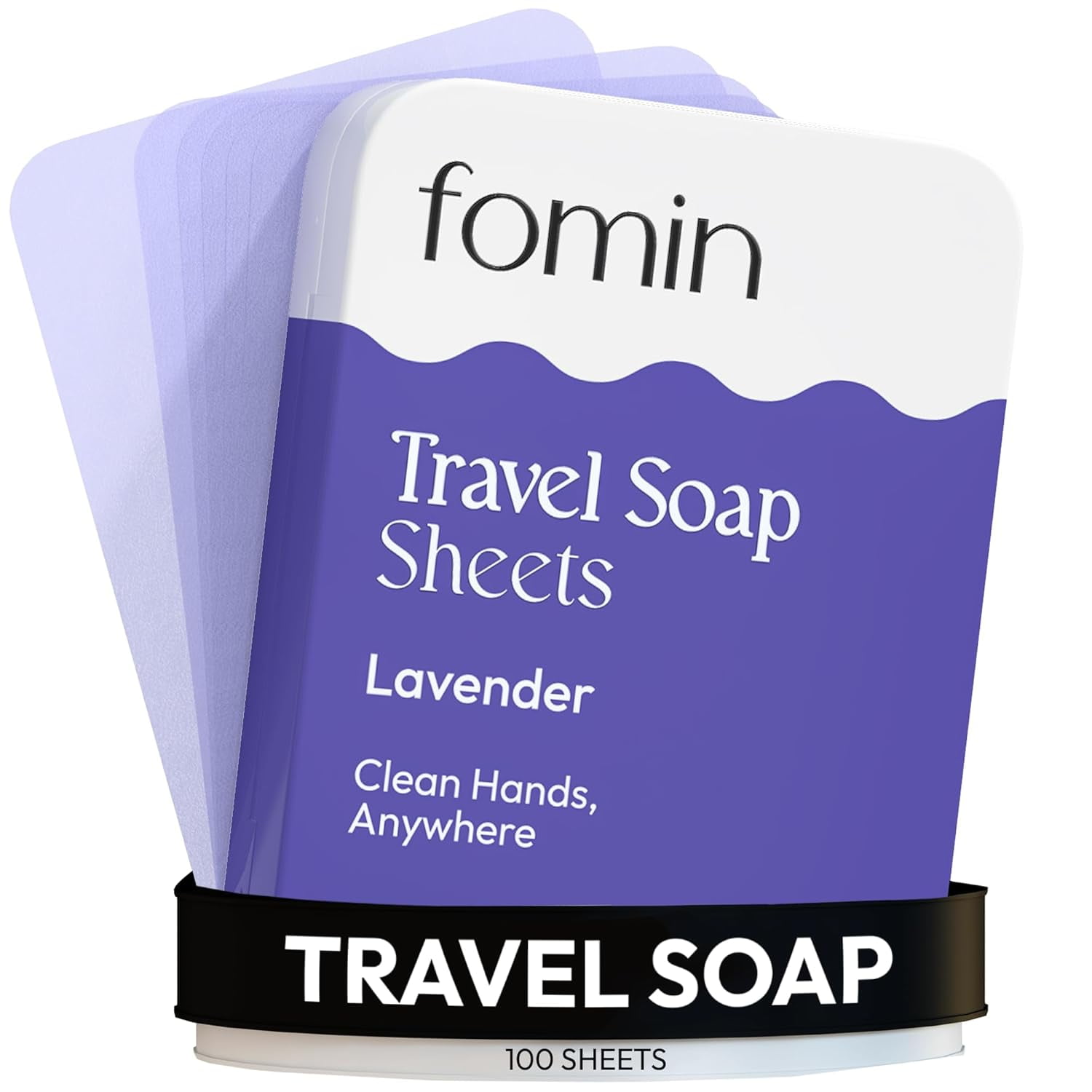 FOMIN - Antibacterial Paper Soap Sheets Tin for Traveling - (100 Sheets ...