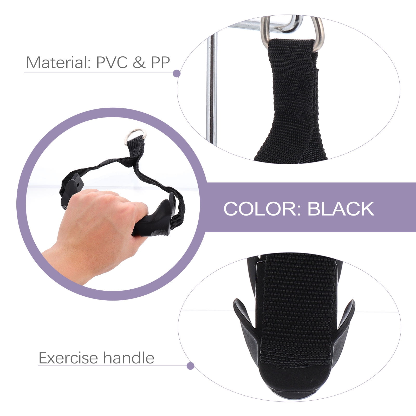 FOMIYES 1 Pair Elastic Training Band Handles for Stretching and Pulling ...