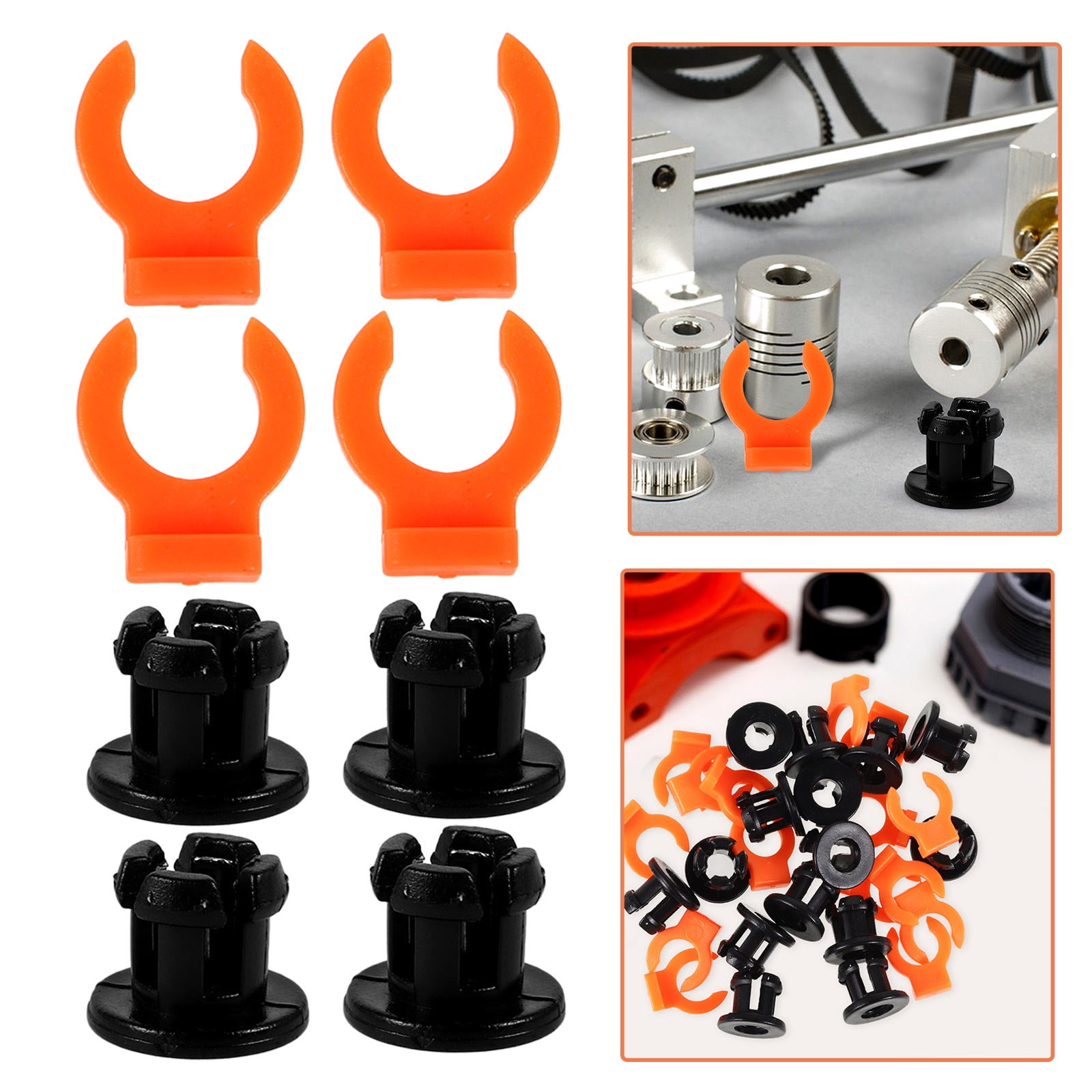 FOMIYES 1 Set 3d Printer Fittings Tube Fixing Clamps Holder Clips 3d ...