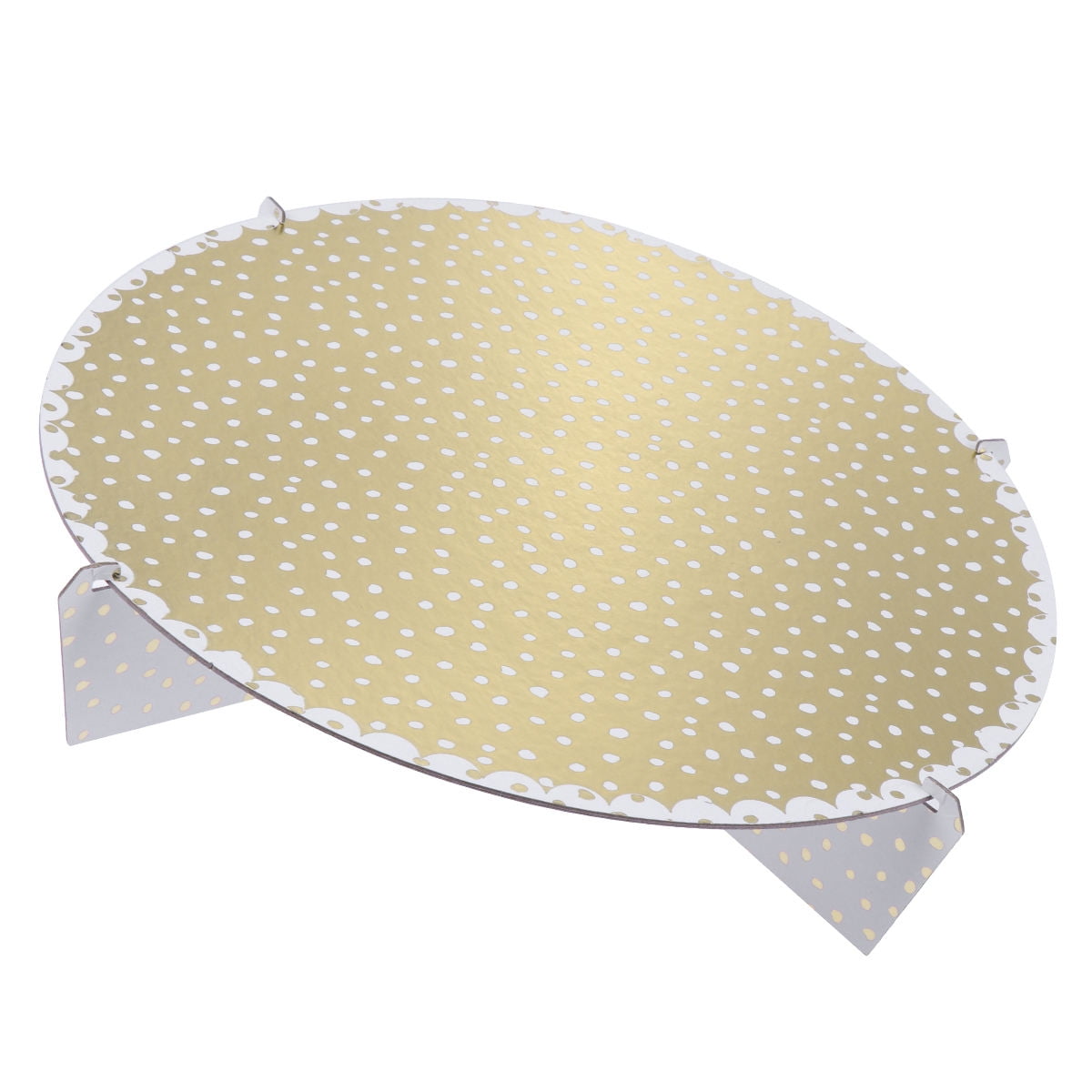FOMIYES 1 Set Golden Paper Cake Stand Round Shape For Diy Display And ...