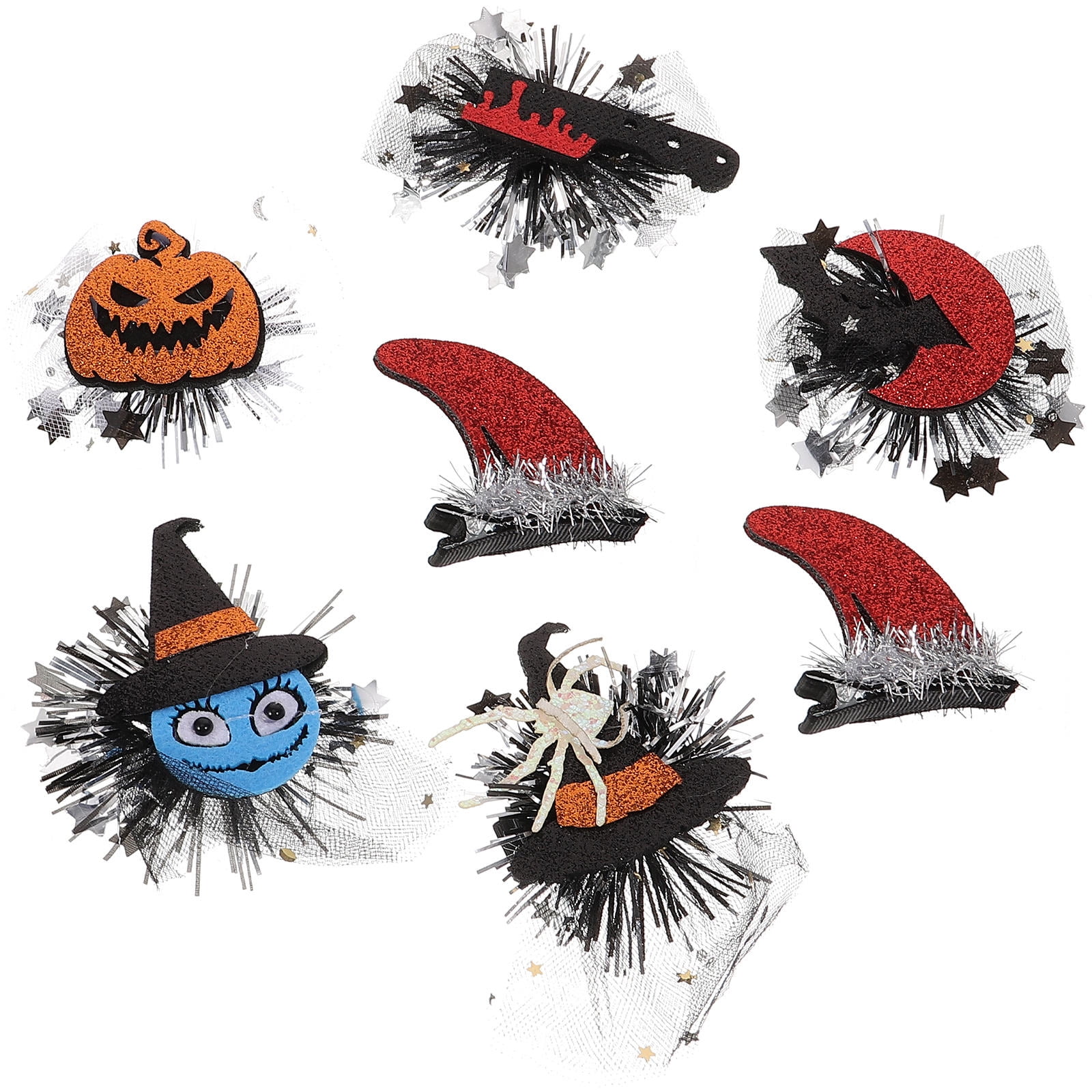 FOMIYES 1 Set Hair Clips Assorted Color Bat Metal For Girls Party ...