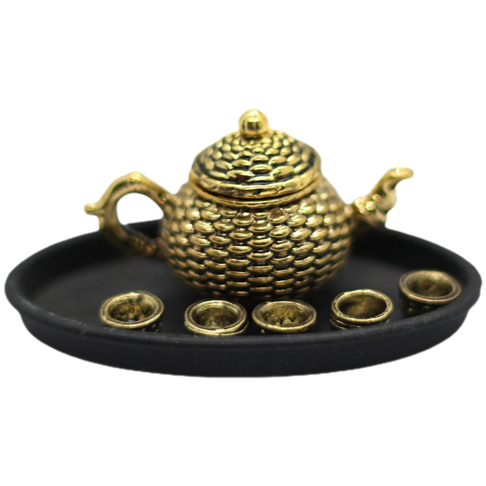 FOMIYES 1 Set Miniature Tea Cup Set Miniature Tea Set Miniature Tea Pot ...