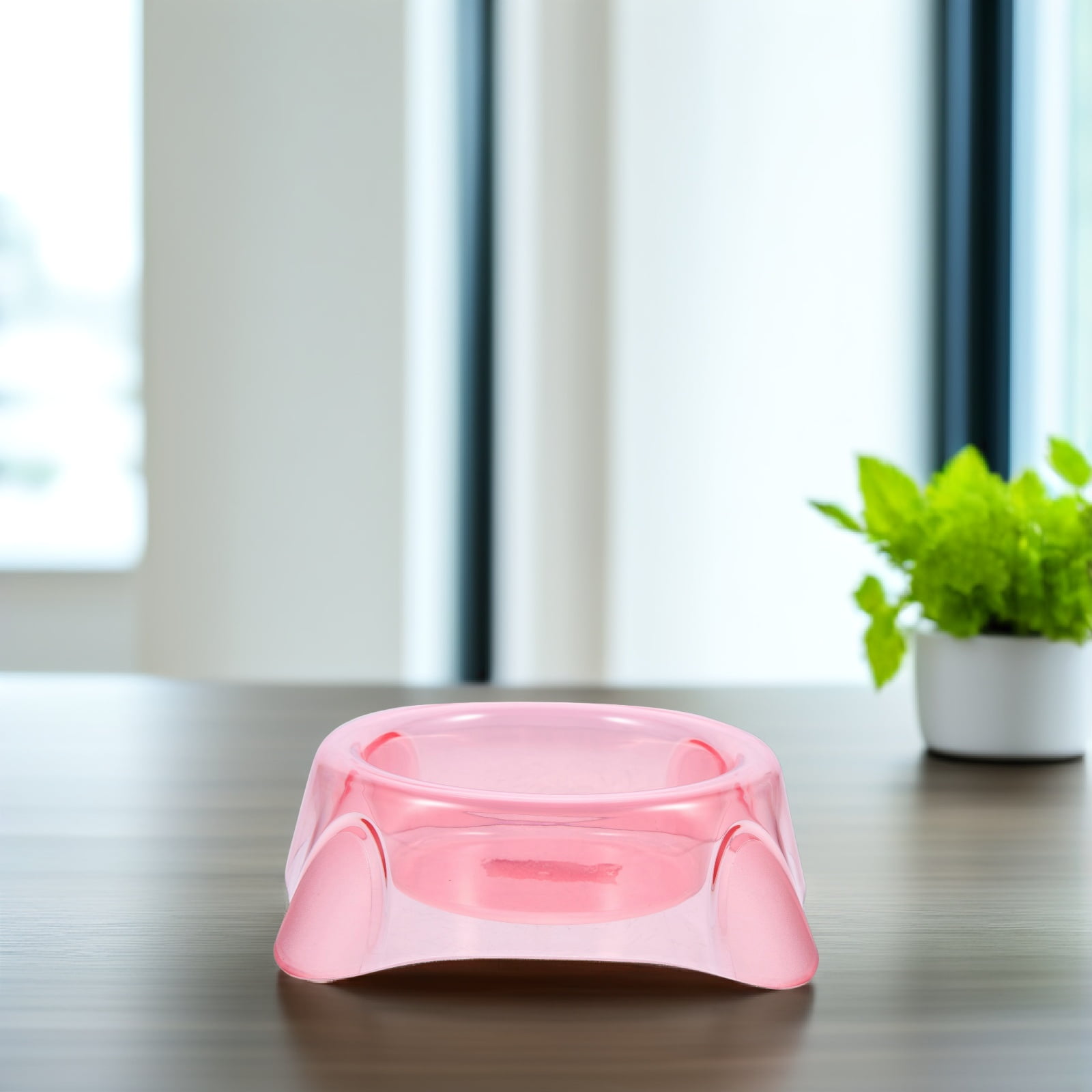 FOMIYES 1 Set Pet Dog Bowl Candy Color Abs Material Prevent Overthrow ...