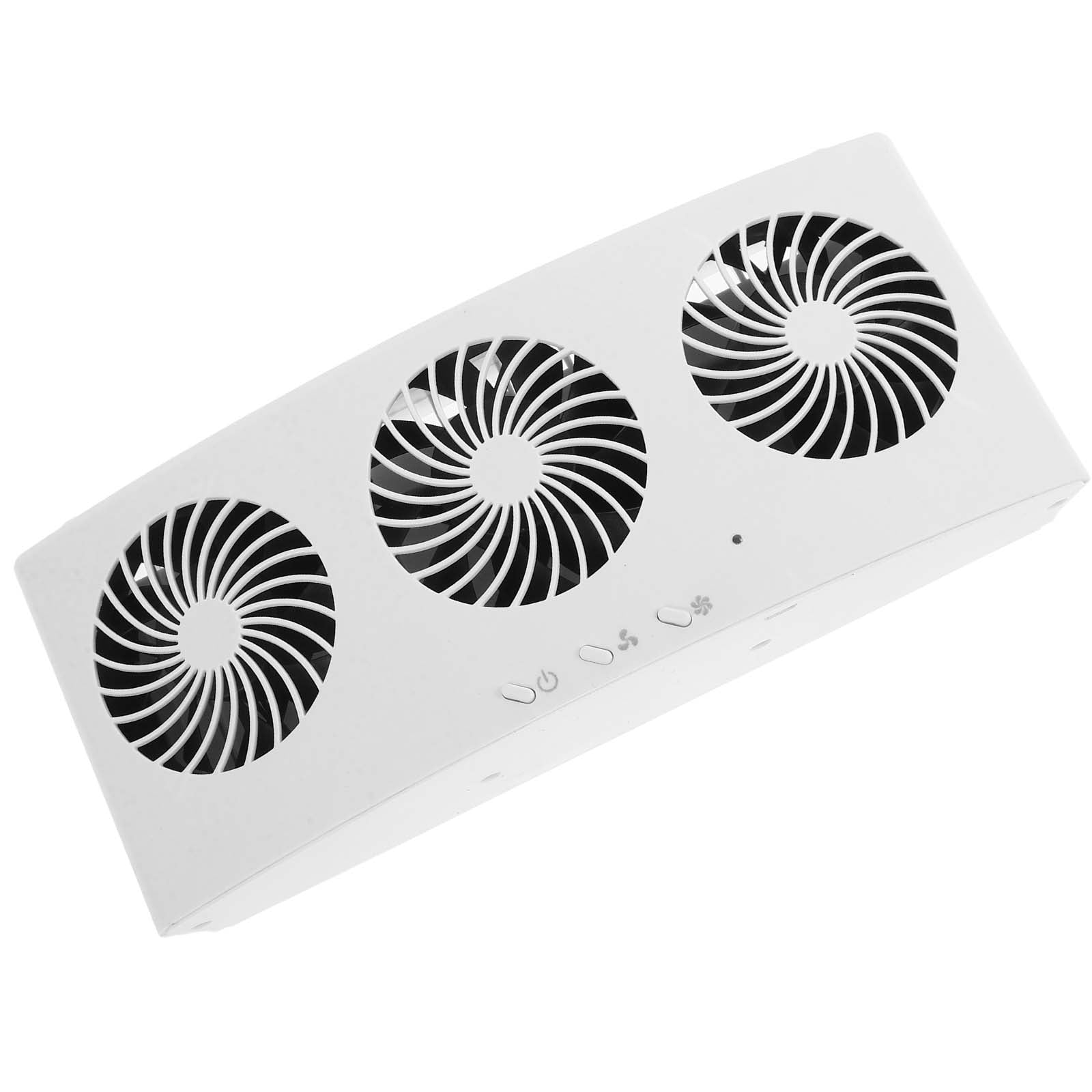 FOMIYES 1 Set Solar Car Window Vent Fan White Abs Rectangular for Car ...