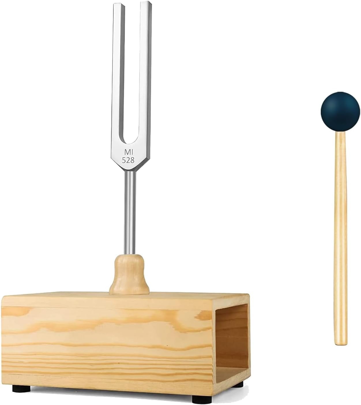 Aluminum Alloy Tuning Fork Set with Wooden Resonator Box for Playing ...