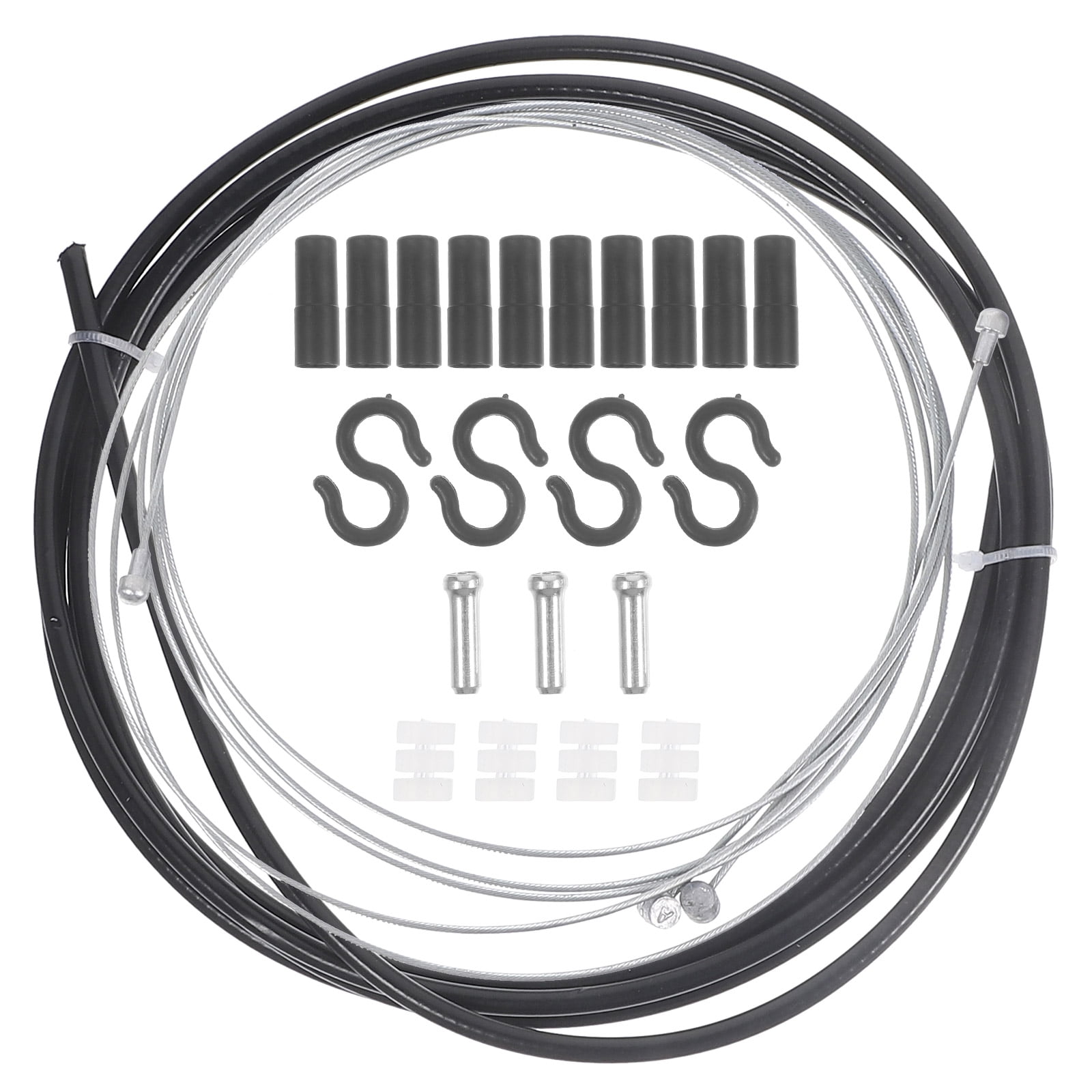 FOMIYES 1 Set of Black Bike Brake Cables for Mountain Bikes Made of Galvanized Steel and Rubber ...