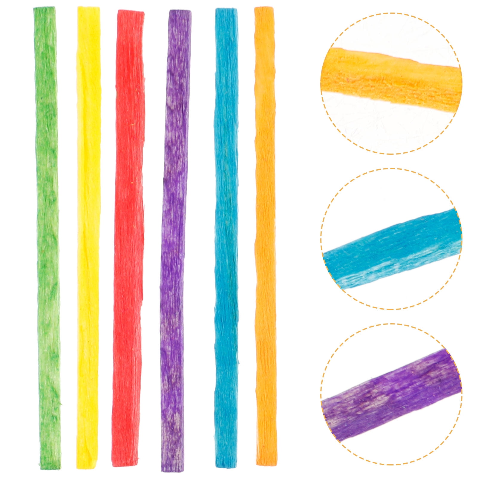 FOMIYES 1000 Pcs Popsicle Stick Wooden Strips Birthday Party Crafts ...