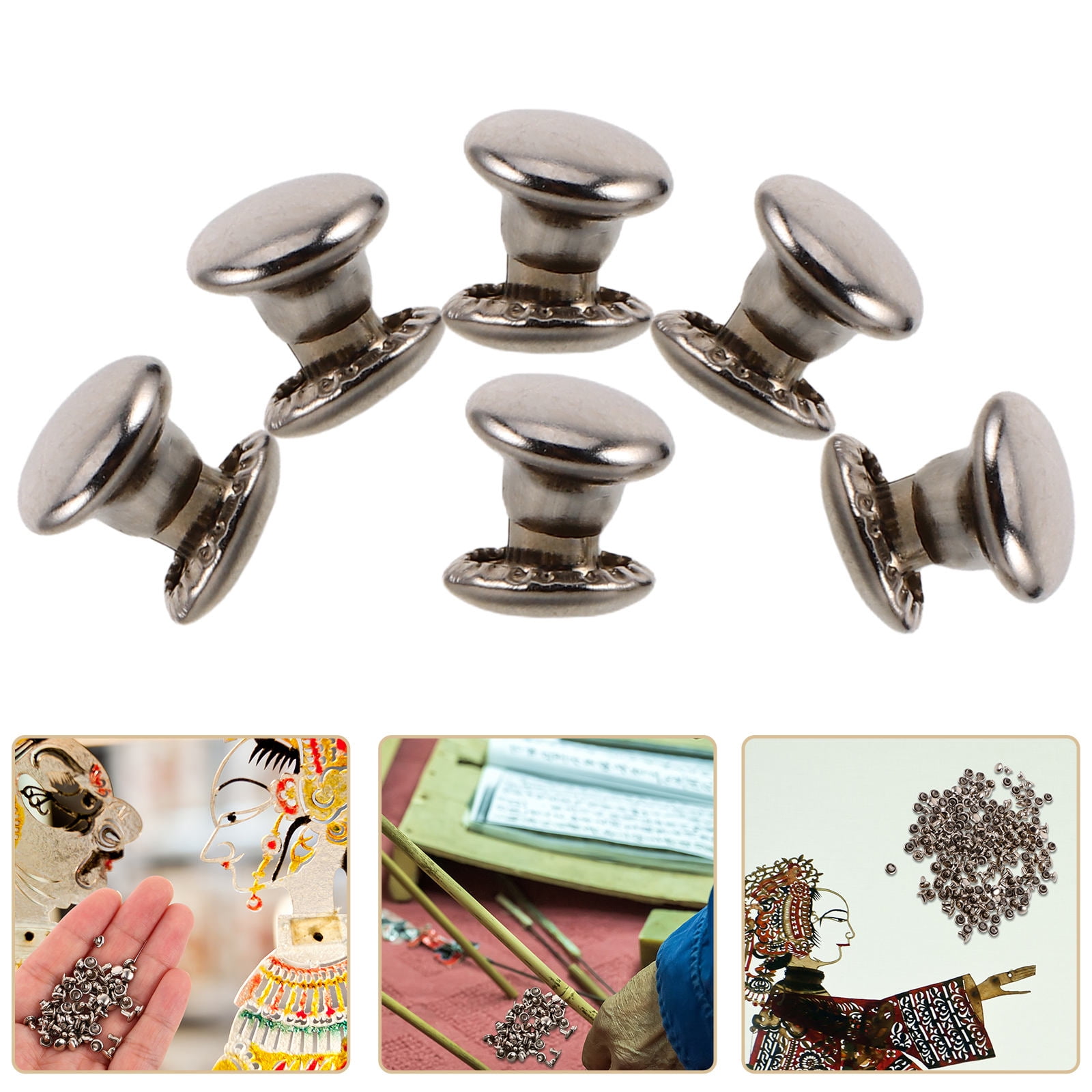 FOMIYES 100Pcs Puppet Diy Shadow Puppet Rivets For Craft Doll Joint ...