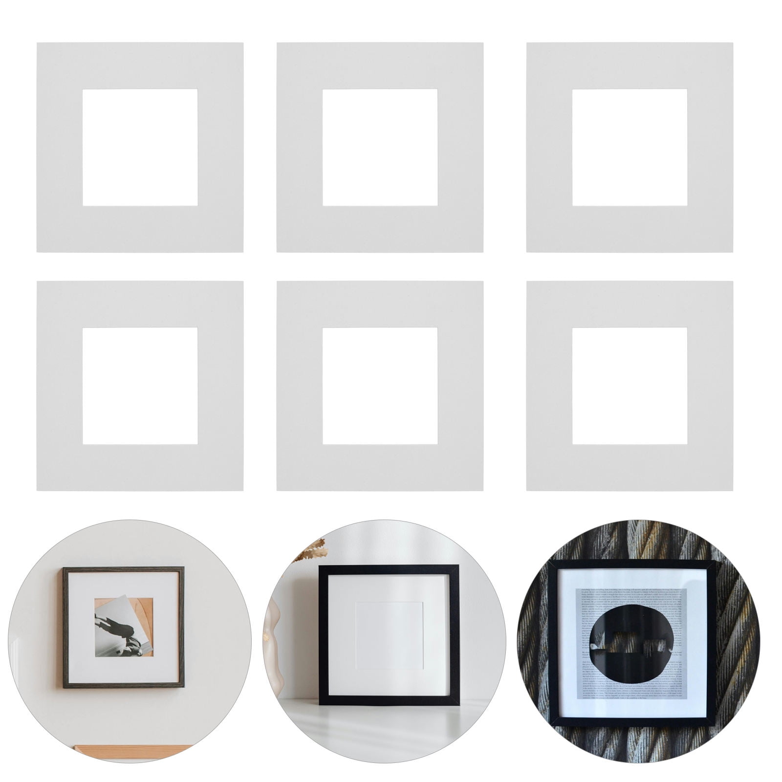 FOMIYES 10-Pack Pre-Cut Photo Frame Mats for Pictures and Artwork ...